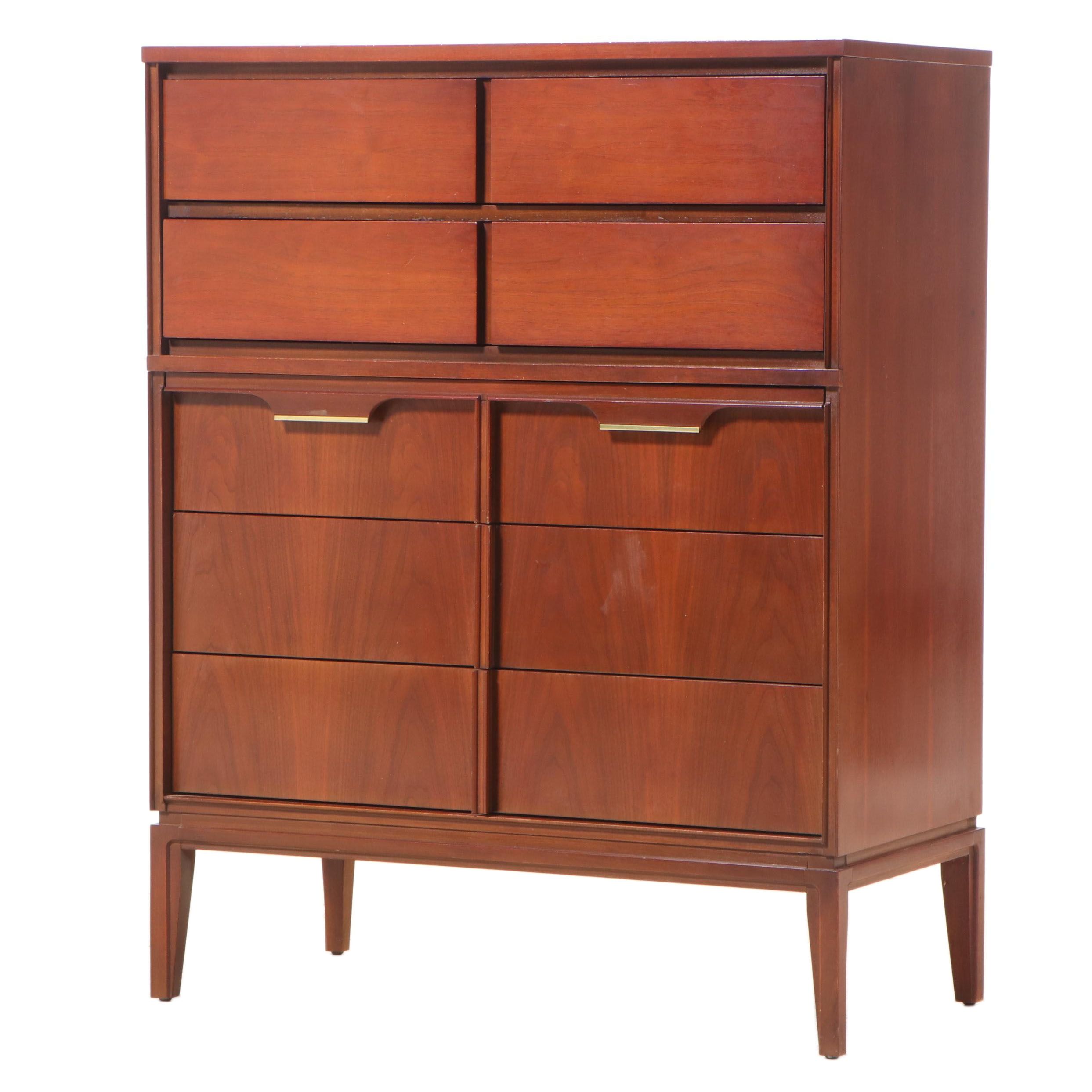 Basic-Witz Walnut Five-Drawer Chest | EBTH