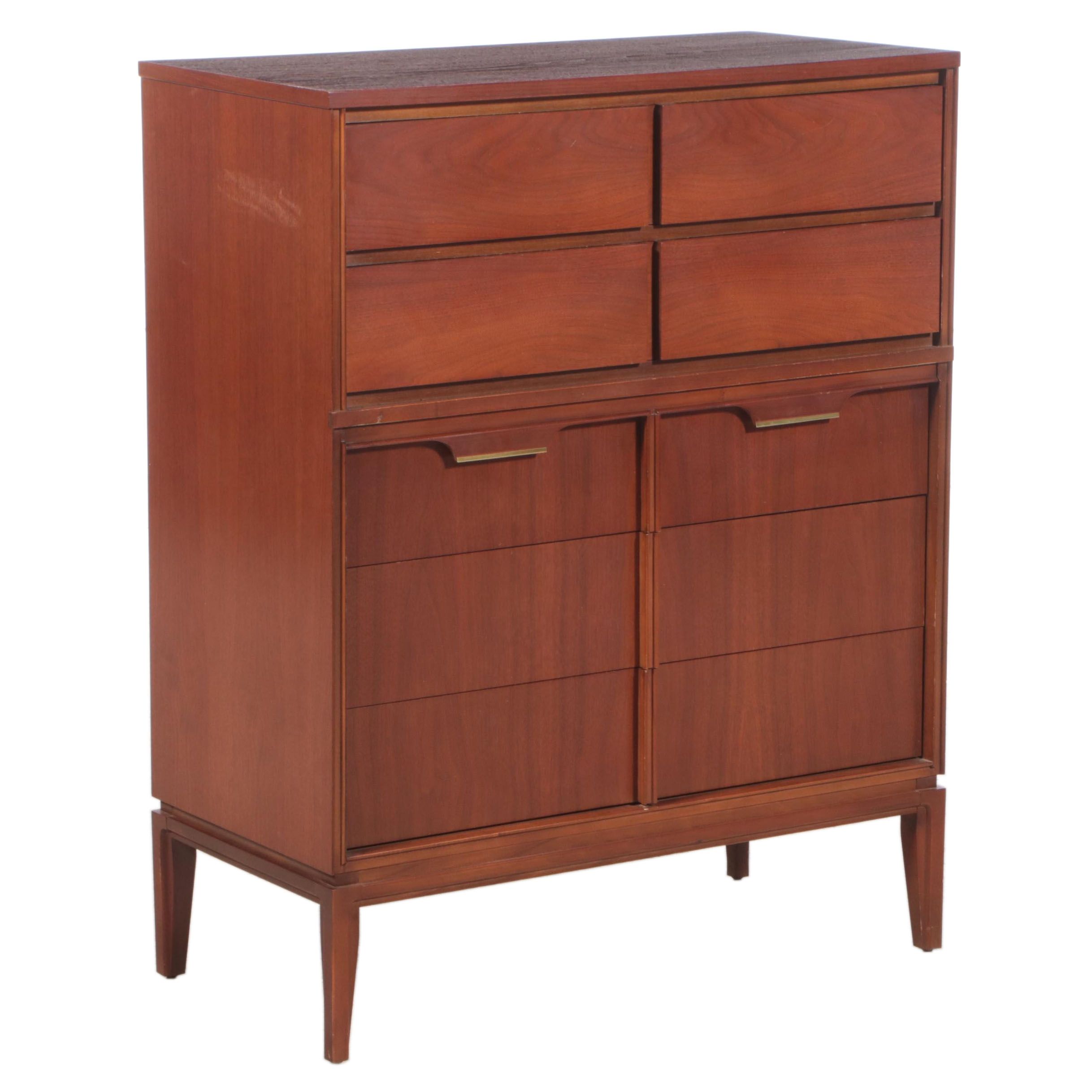 Basic-Witz Walnut Five-Drawer Chest | EBTH