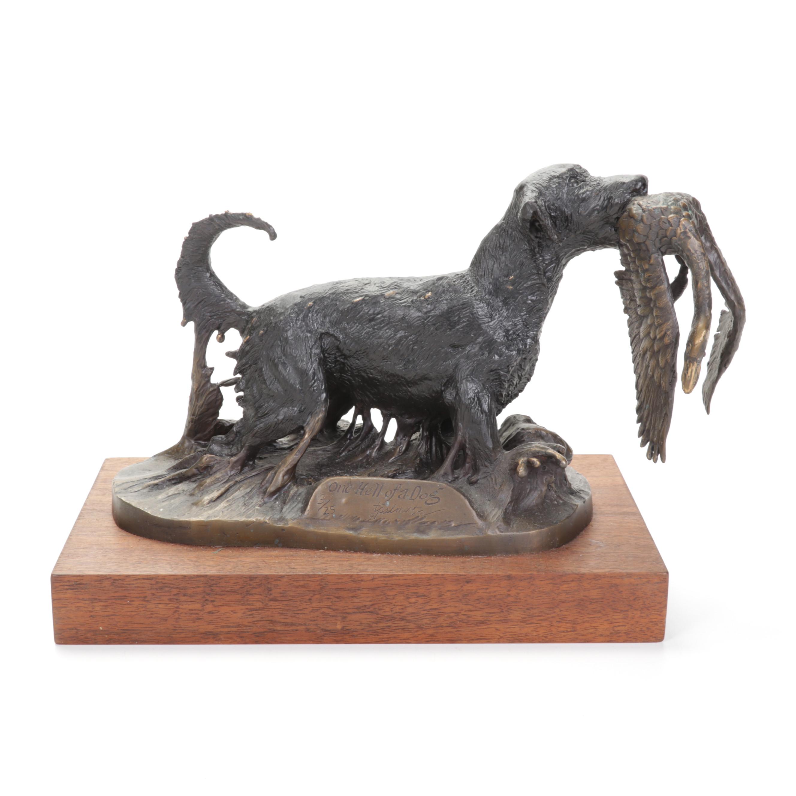 Tom Dale Palmerton "One Hell of a Dog" Bronze Sculpture | Everything ...
