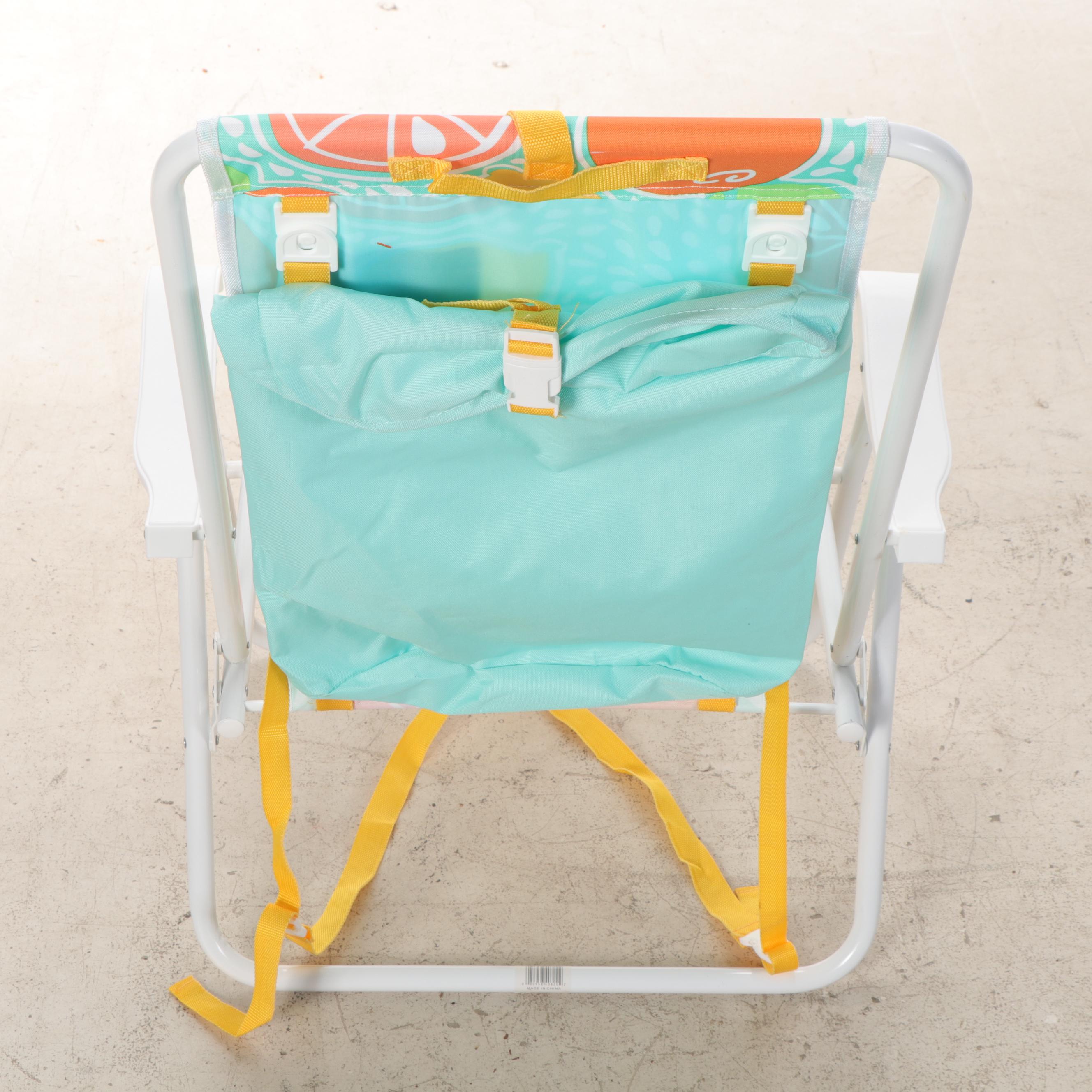 Pair of Sun Squad Fruit Print Backpack Beach Chairs | Everything But ...
