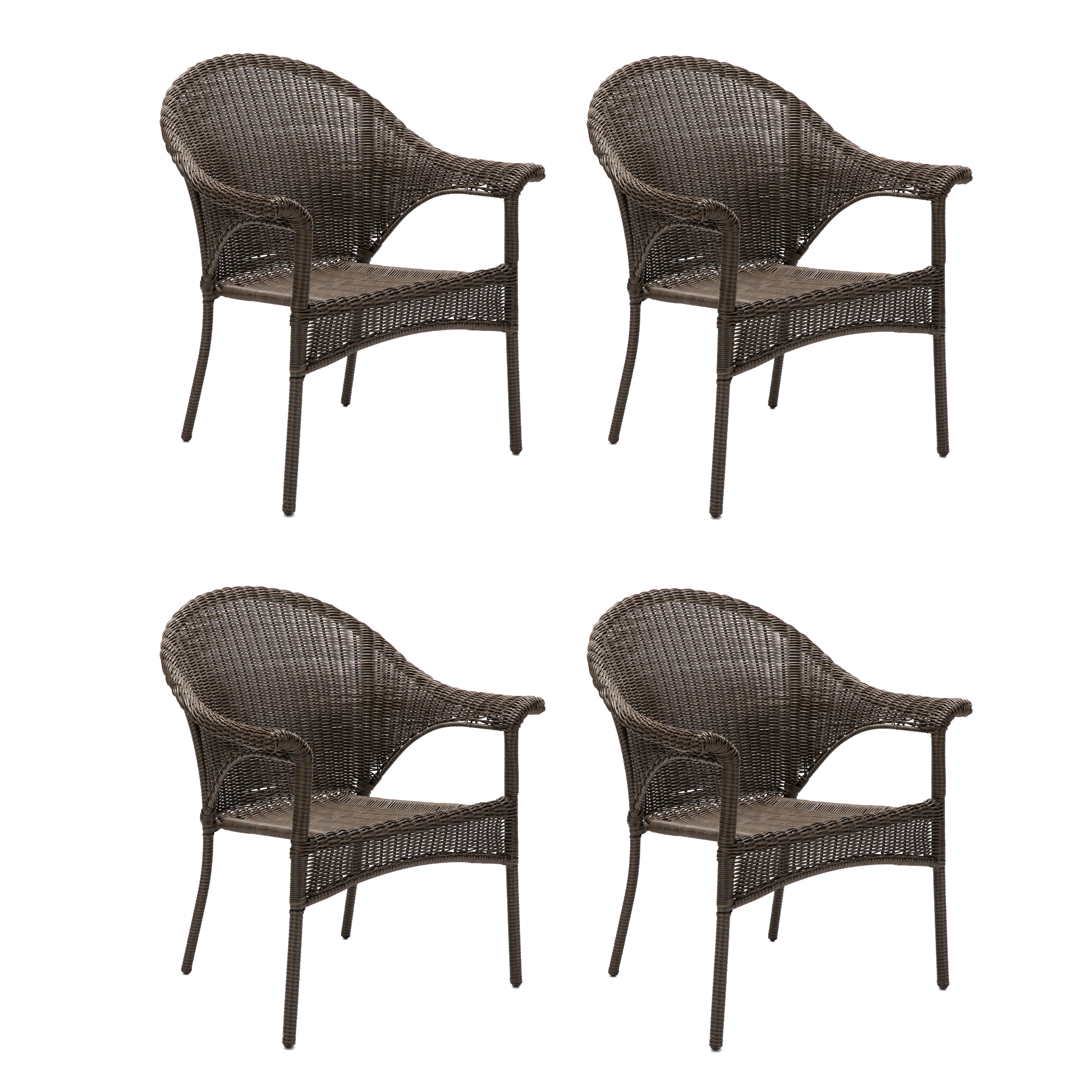 Four Style Selections Valleydale Woven Conversation Chairs | EBTH