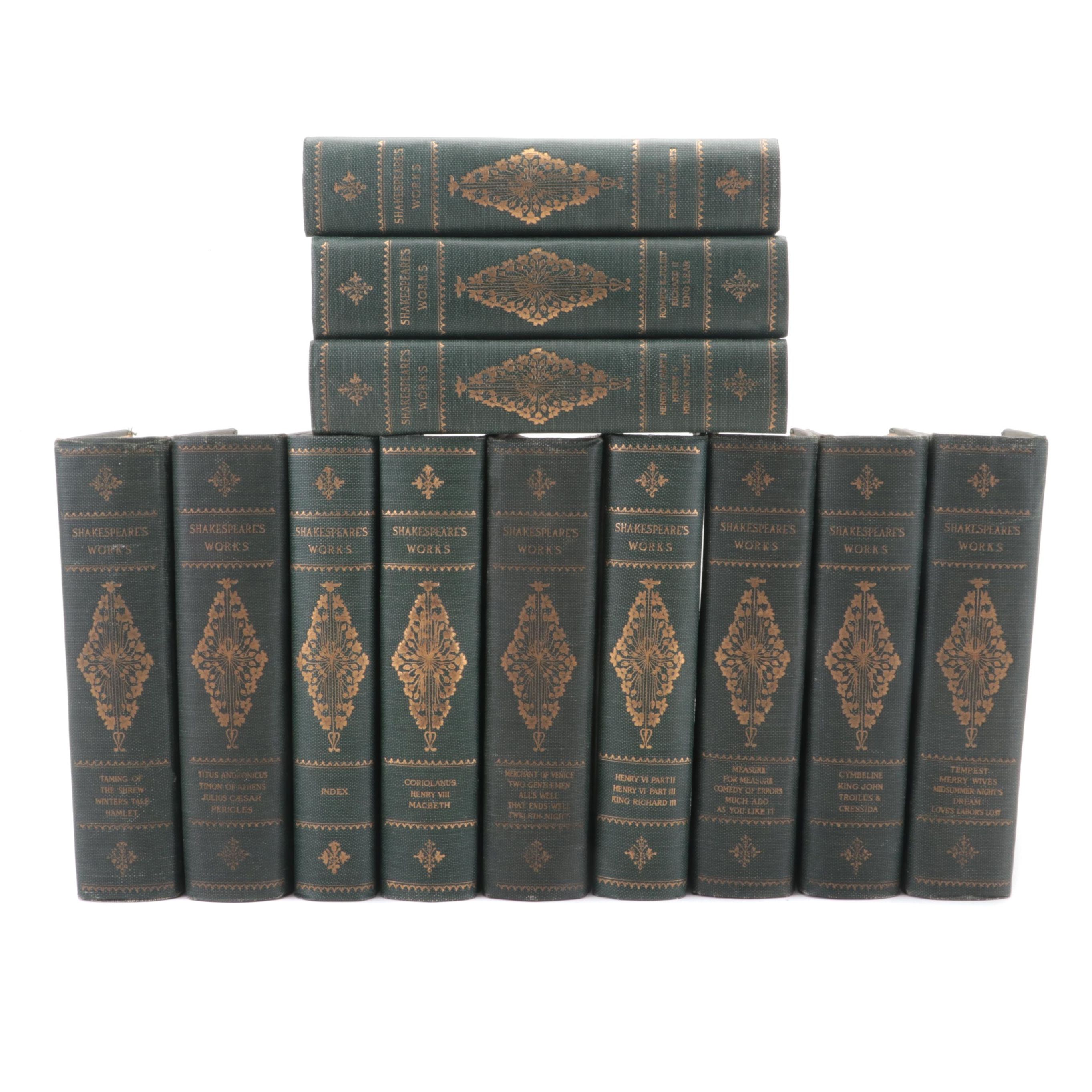 Limited Edition De Luxe "The Works of William Shakespeare" Twelve ...