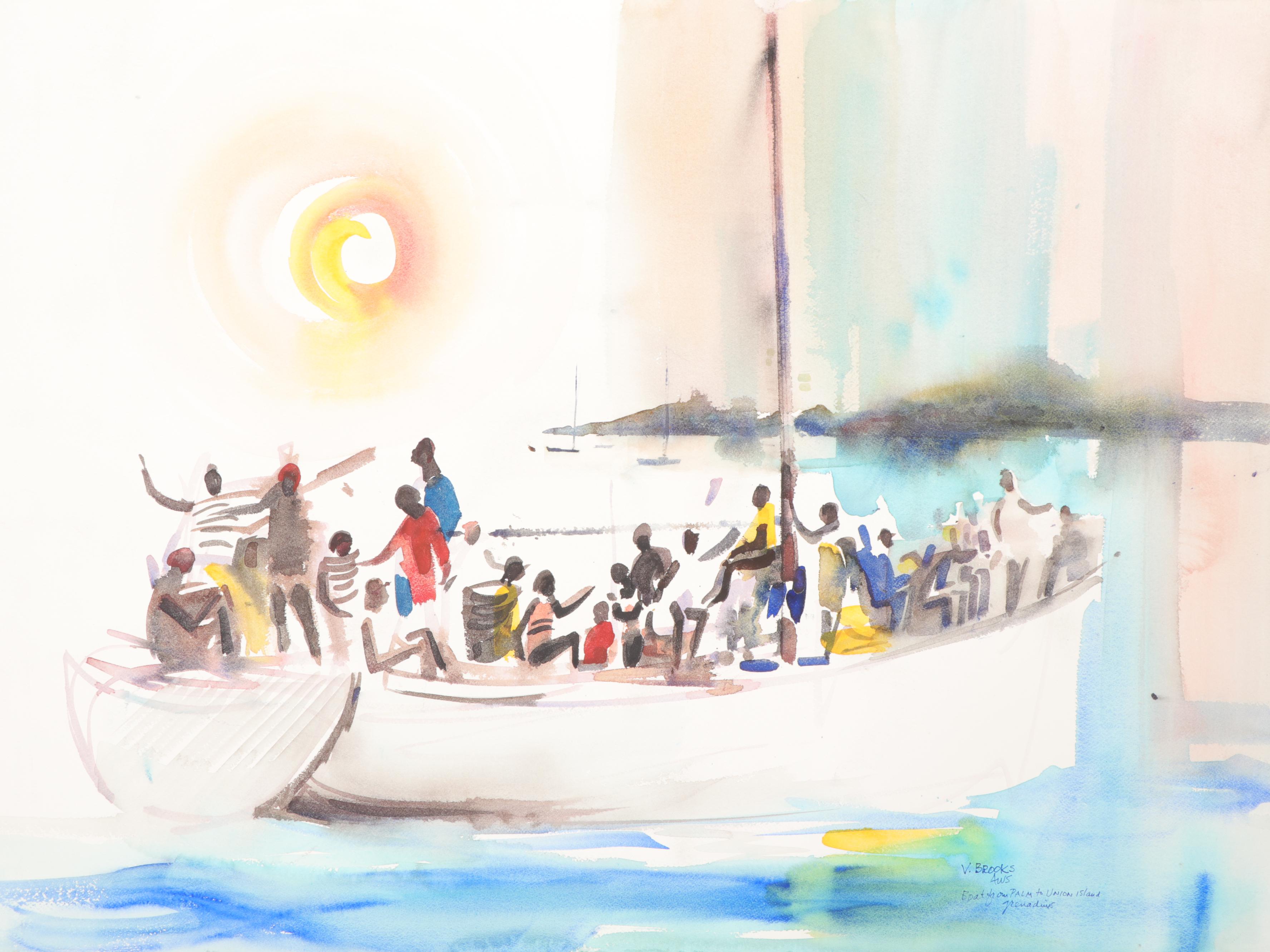 Sanford and Virginia Brooks Watercolor Paintings | EBTH