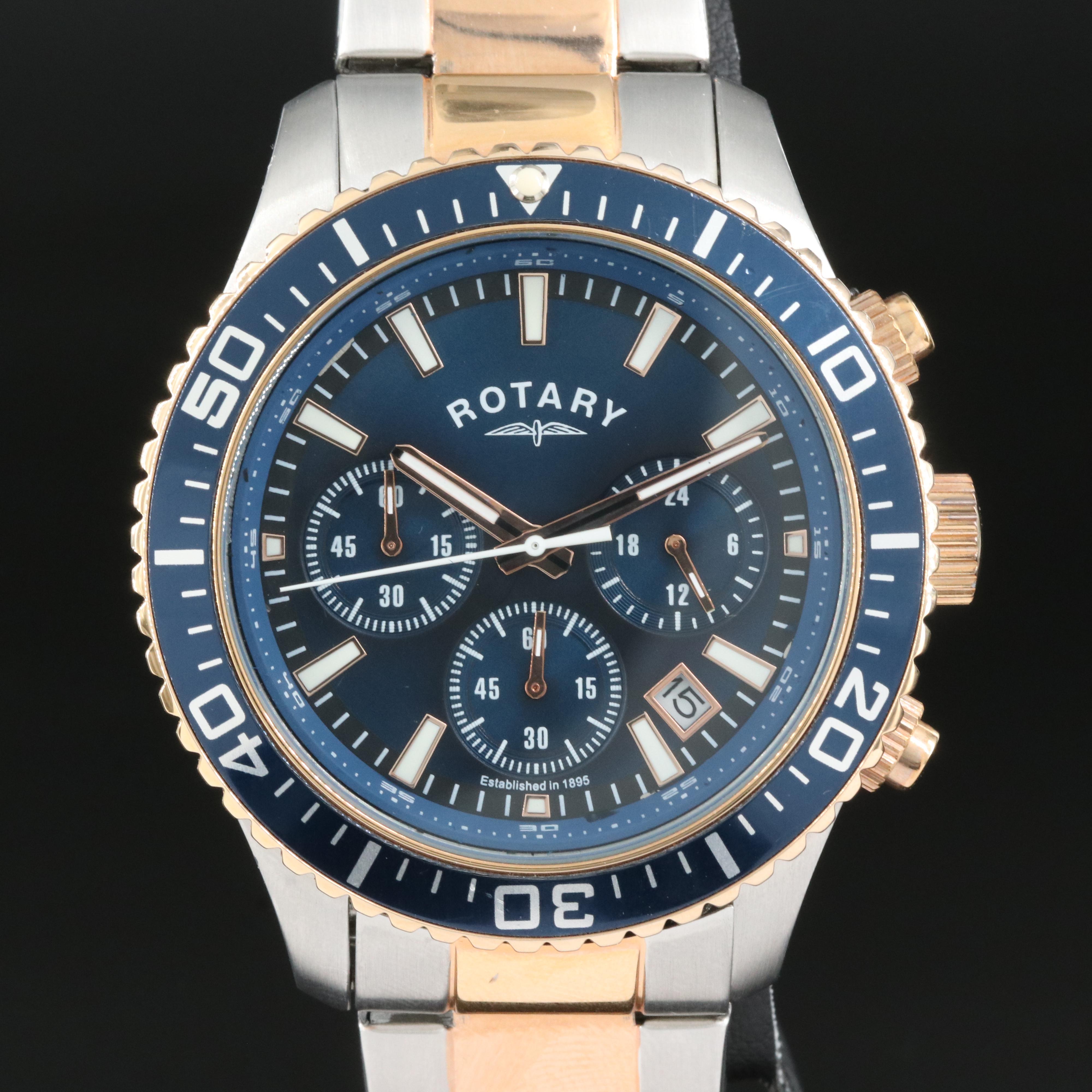Rotary Two-Tone Chronograph Wristwatch | EBTH