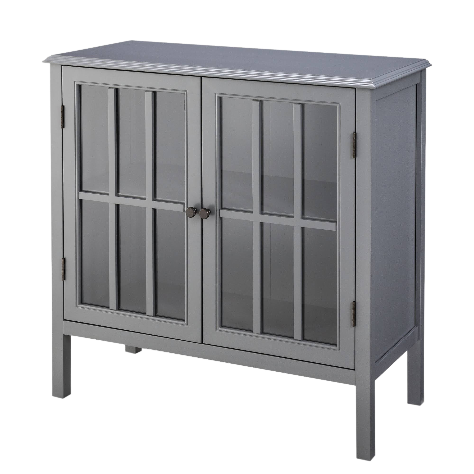 Threshold Windham Two-Door Accent Cabinet in Grey Finish | EBTH