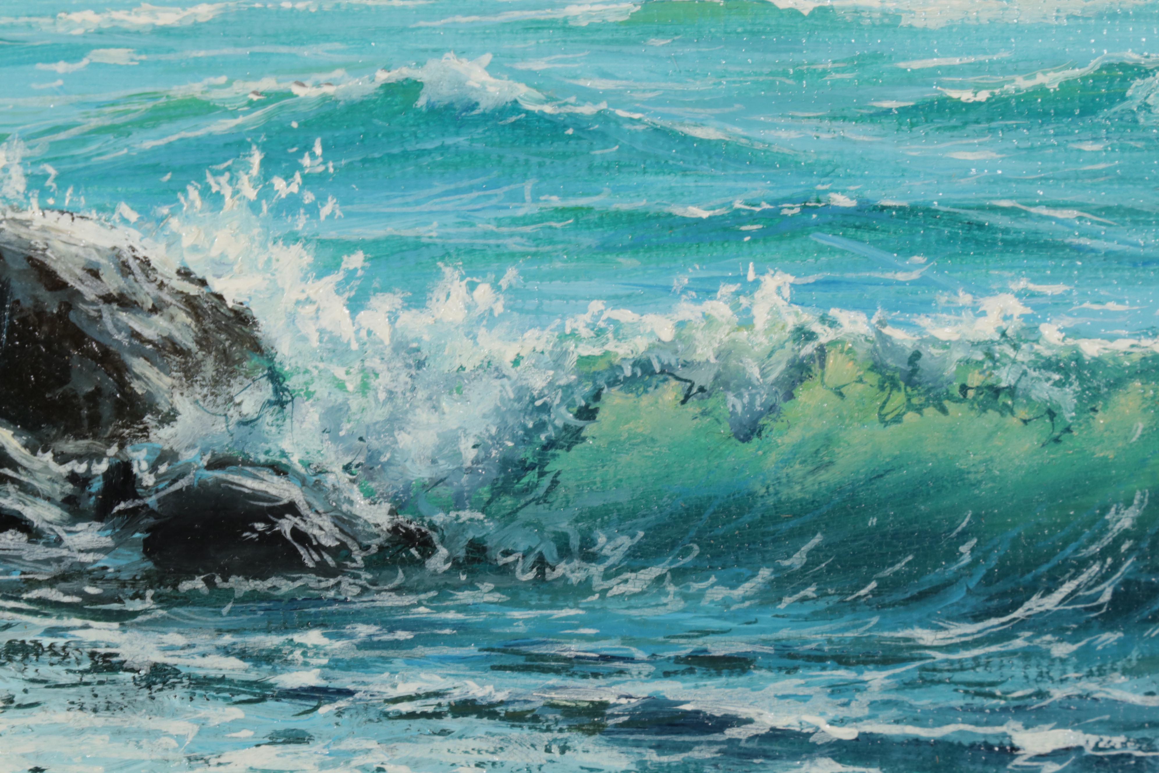 Jevgenijus Litvinas Oil Painting "Rocky Coast," 2022 | EBTH