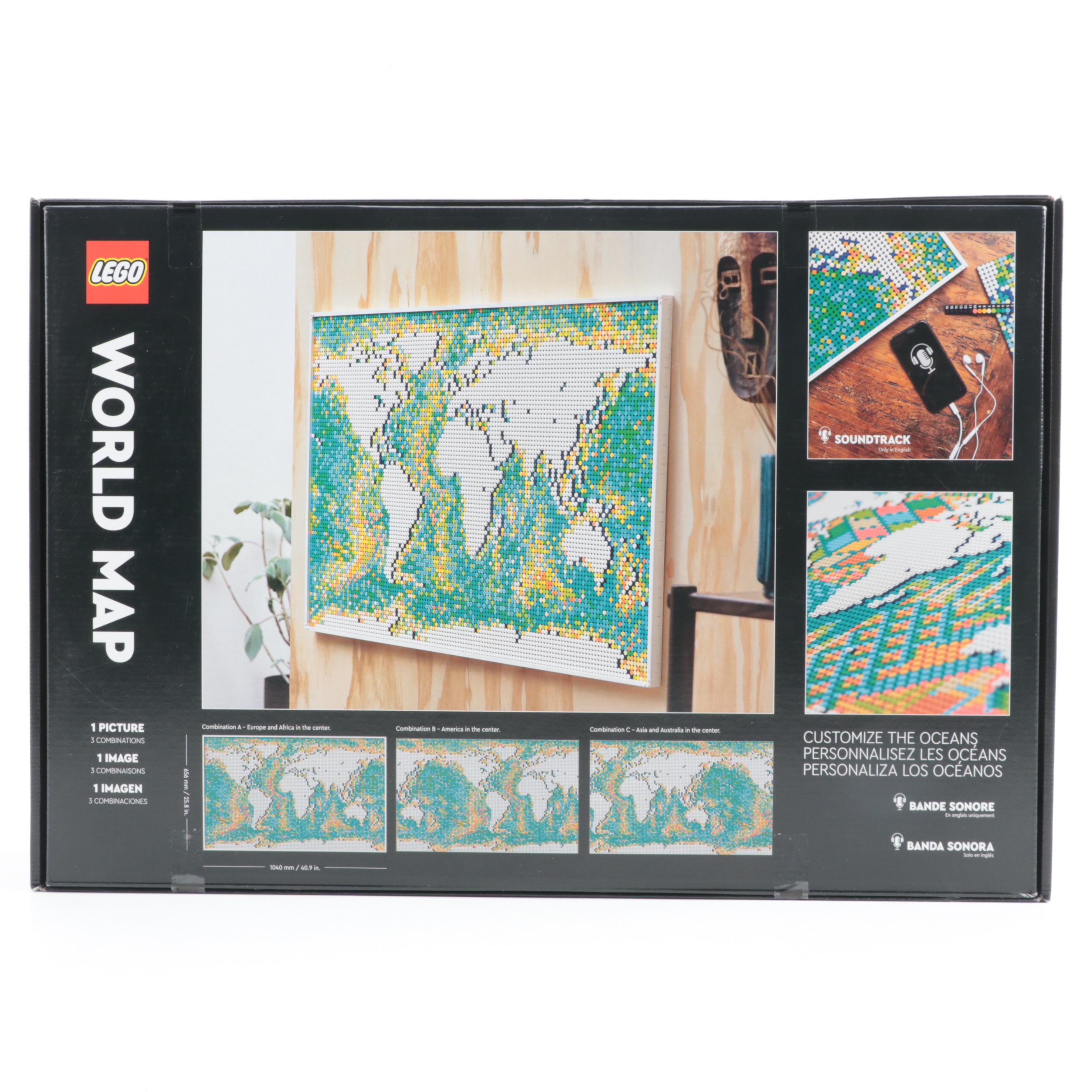 LEGO World Map Combination Building Set | EBTH