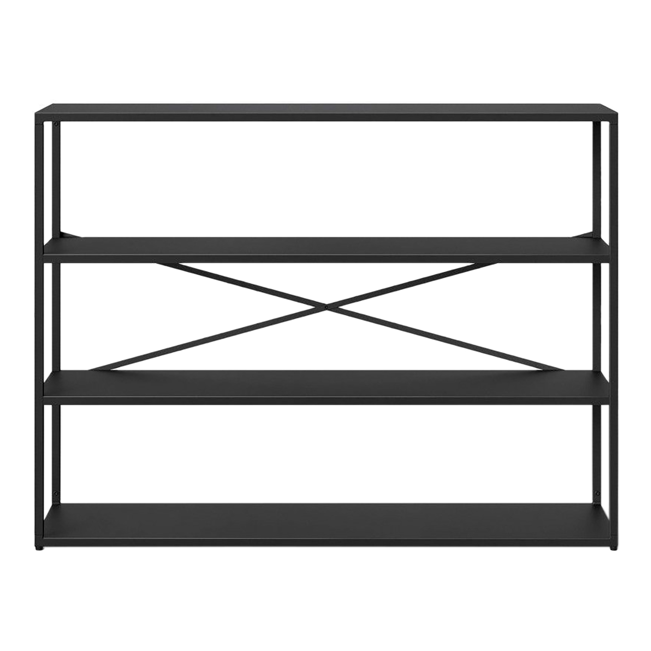 Project 62 Glasgow Horizontal Metal Open Shelf Bookshelf in Black ...