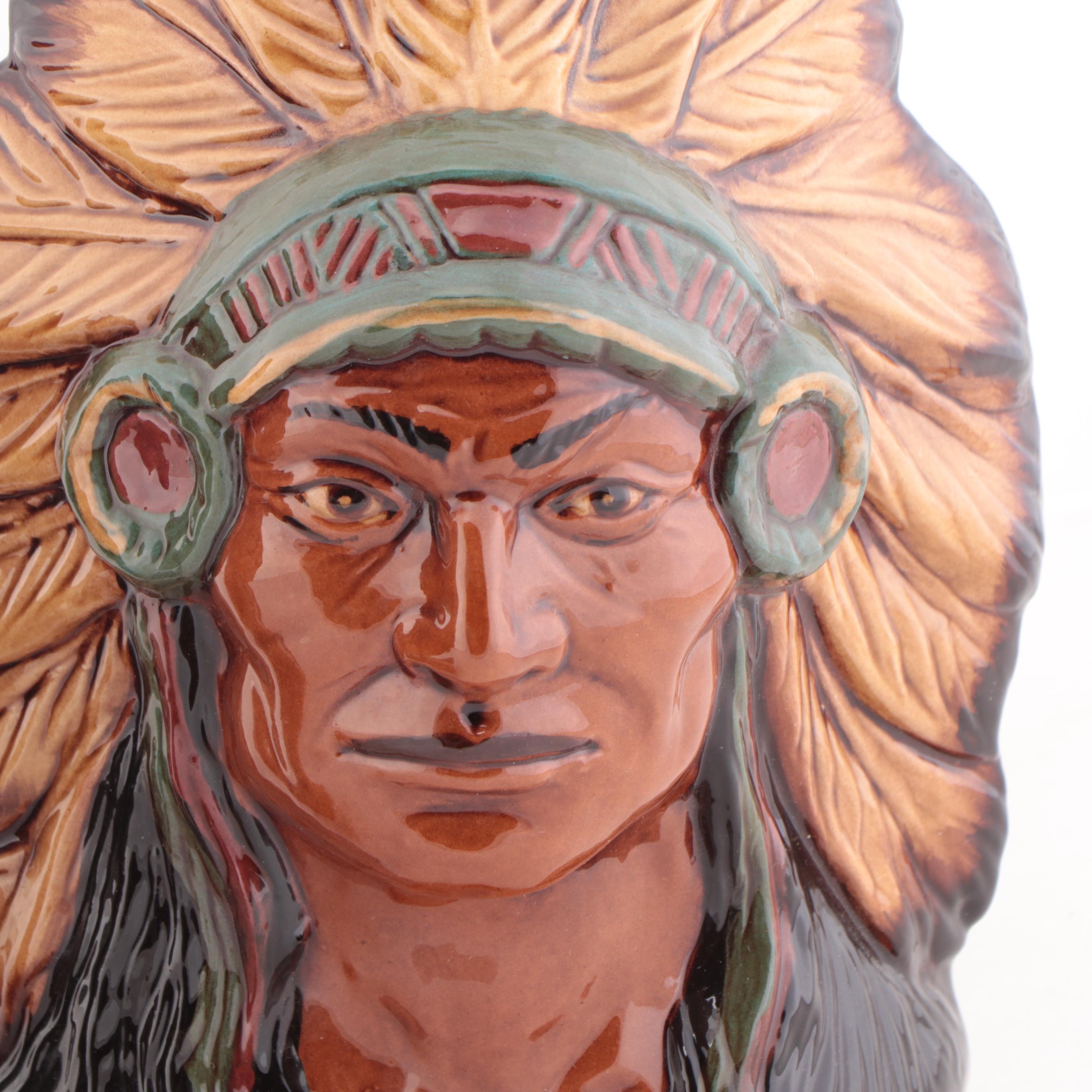 F. A. Moore for Adrian Art Pottery Ceramic Portrait Figurines | EBTH