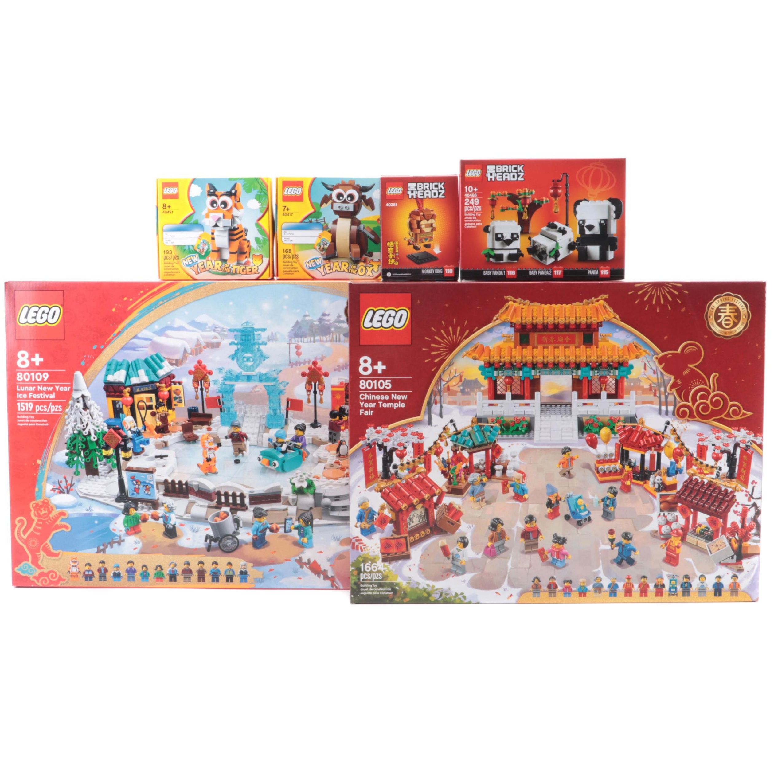 LEGO Lunar New Year, Chinese Zodiac and BrickHeadz Building Kits | EBTH