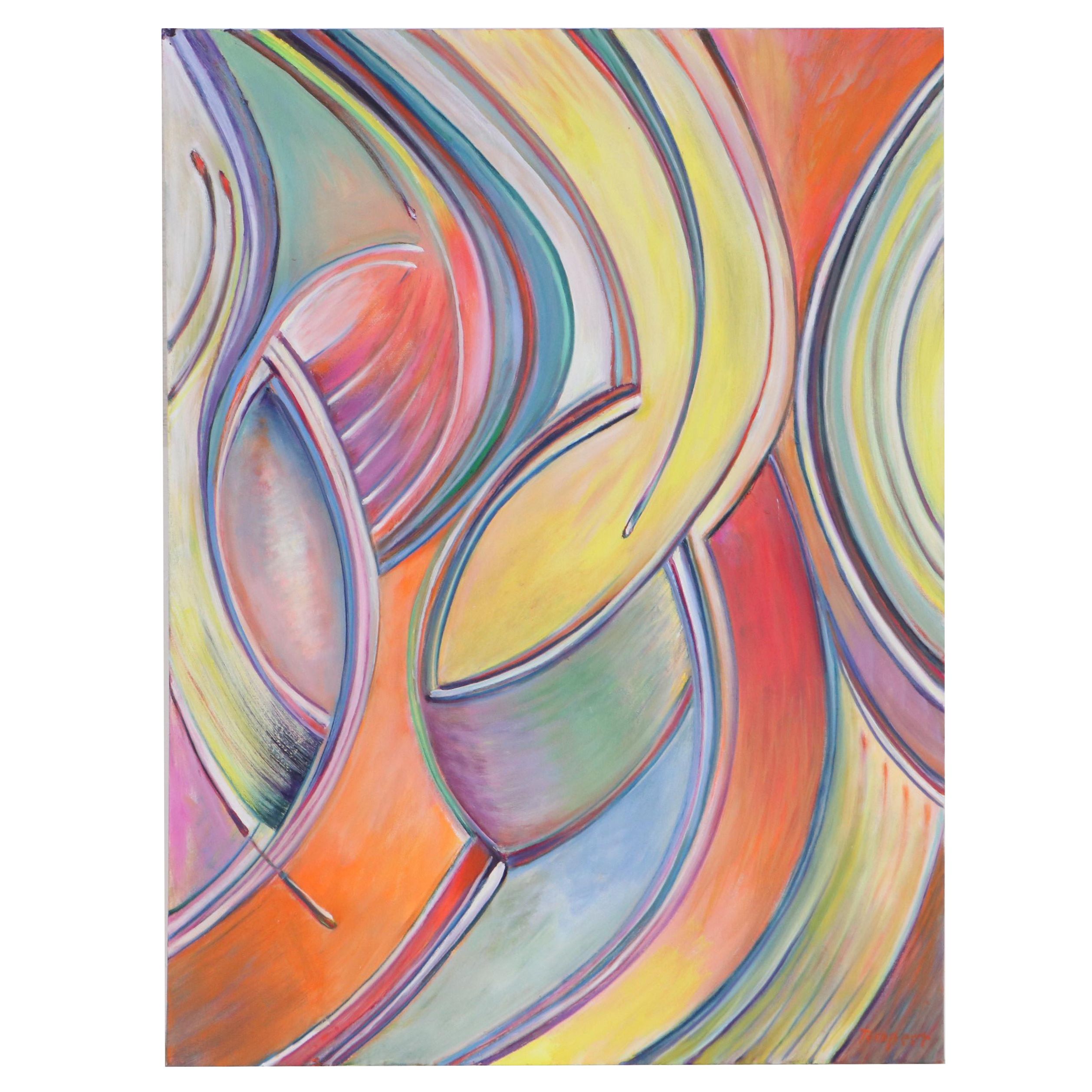 Husidio John Tempest Abstract Oil Painting, 2022 | EBTH