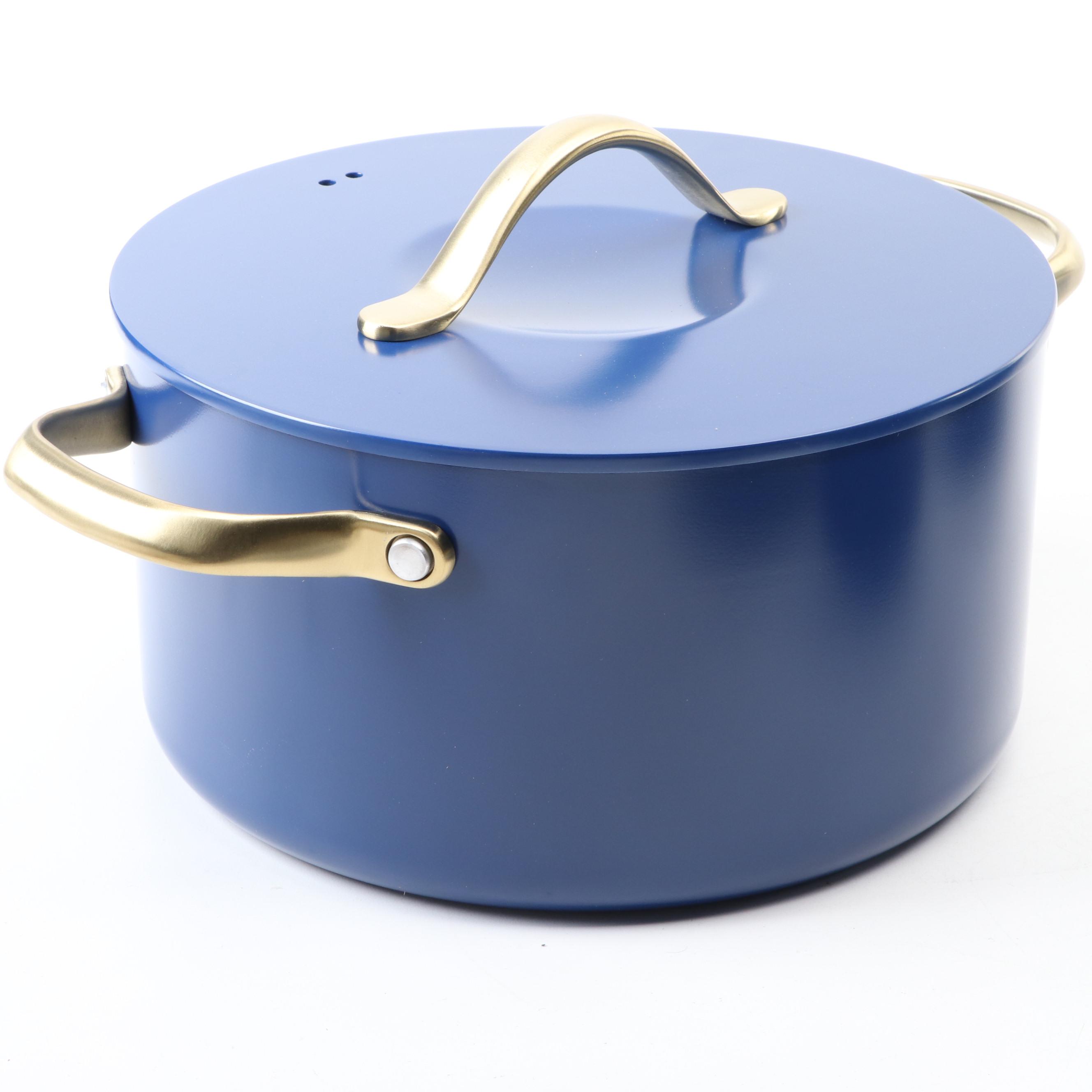 Member's Mark 11-Piece Non-Stick Ceramic Cookware Set in Navy | EBTH