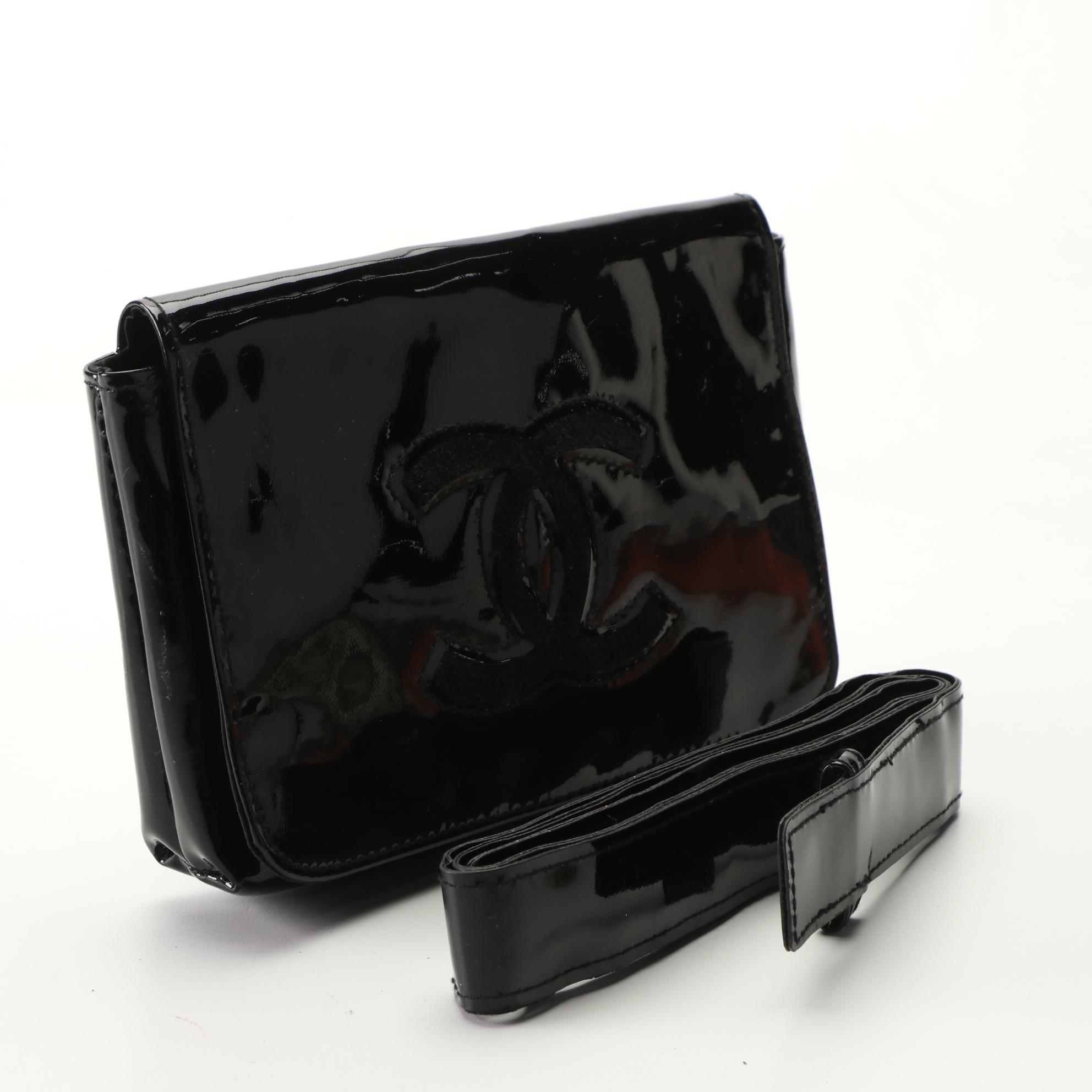 Chanel Promotional Waist/Belt Bag in Black Vinyl | EBTH