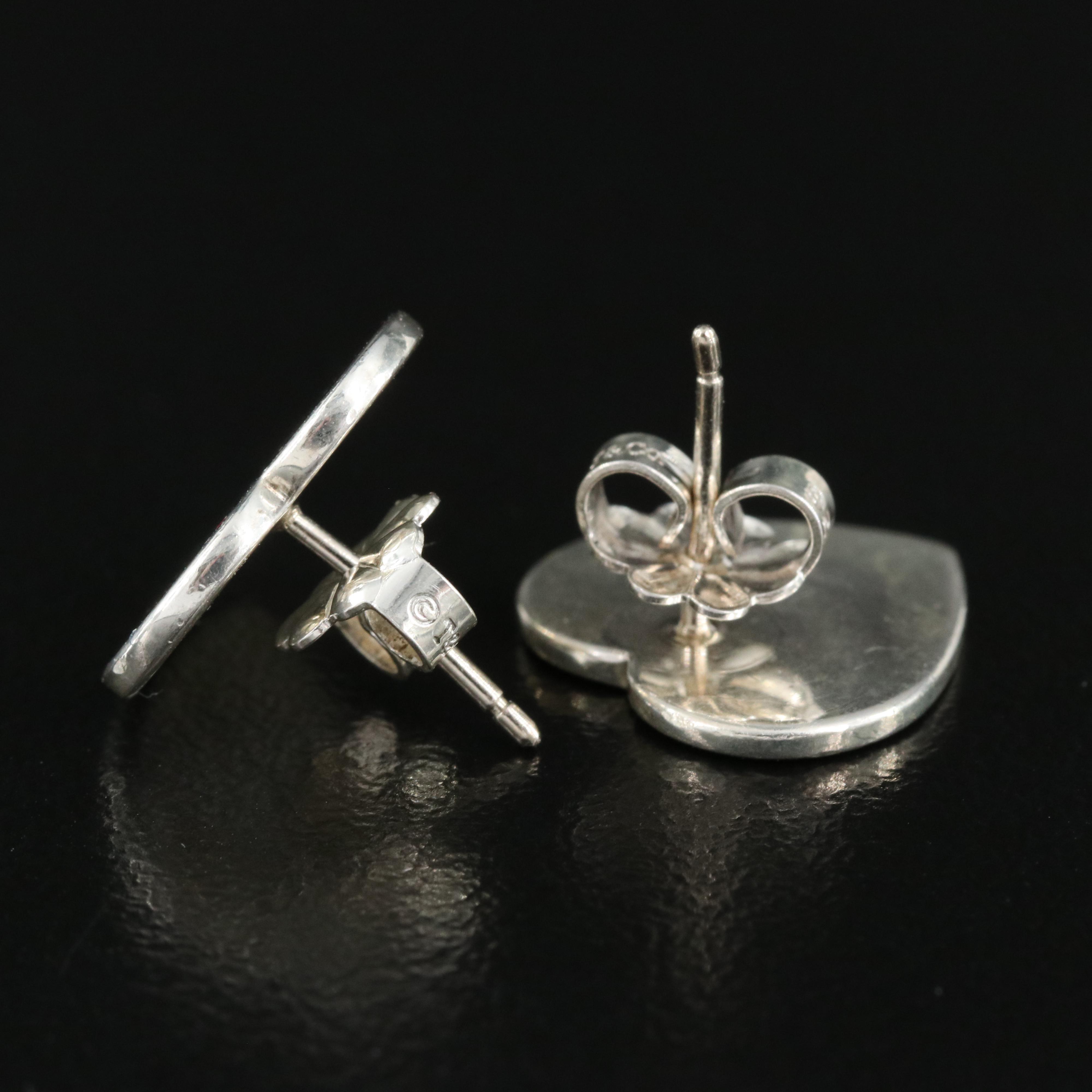 Tiffany & Co. "Return to Tiffany" Heart Tag Stud Earrings | EBTH