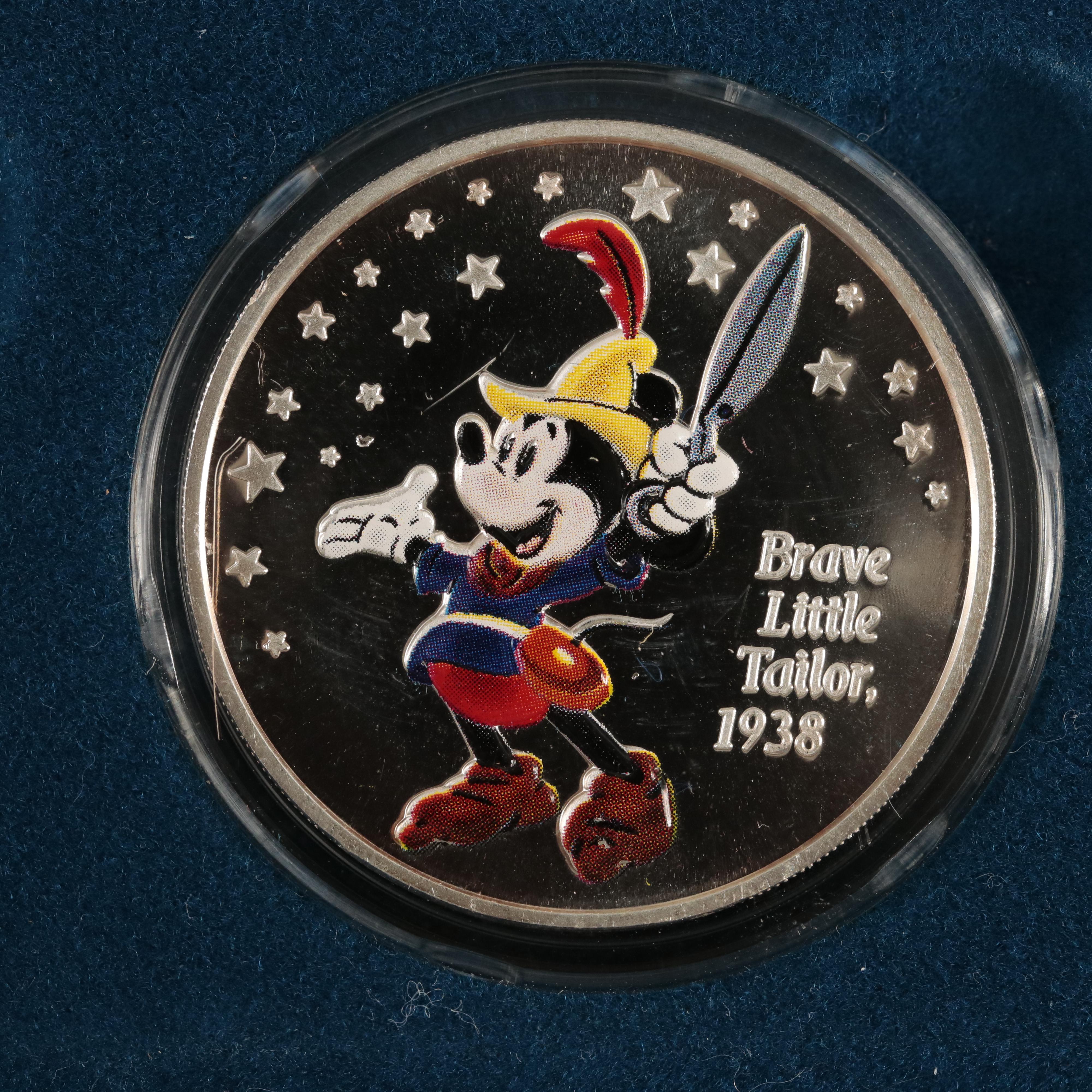 Disney "75 Years With Mickey" .999 Fine Silver Proof Medals | EBTH