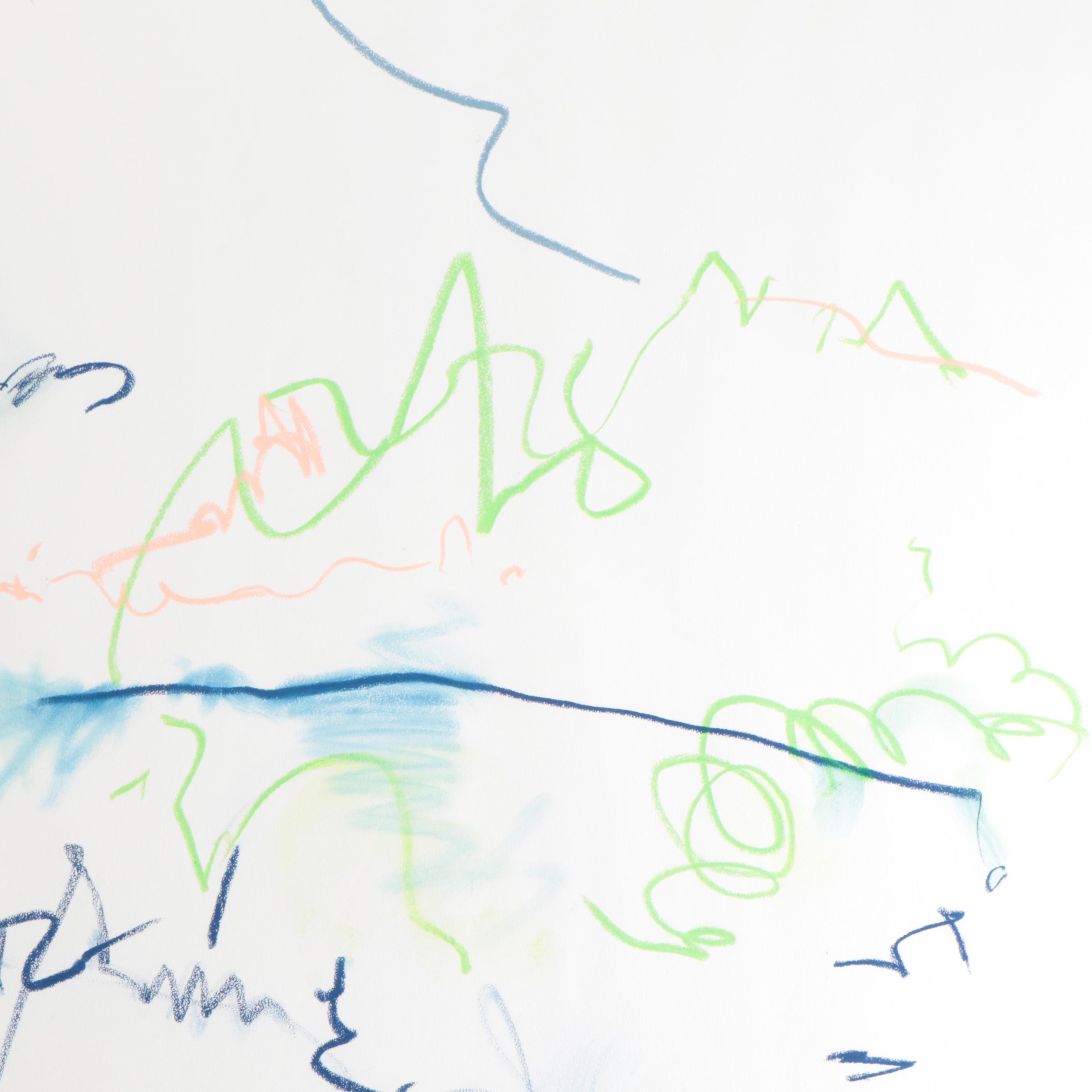 Nicholas Barbieri Abstract Pastel Drawings, 1982 | EBTH