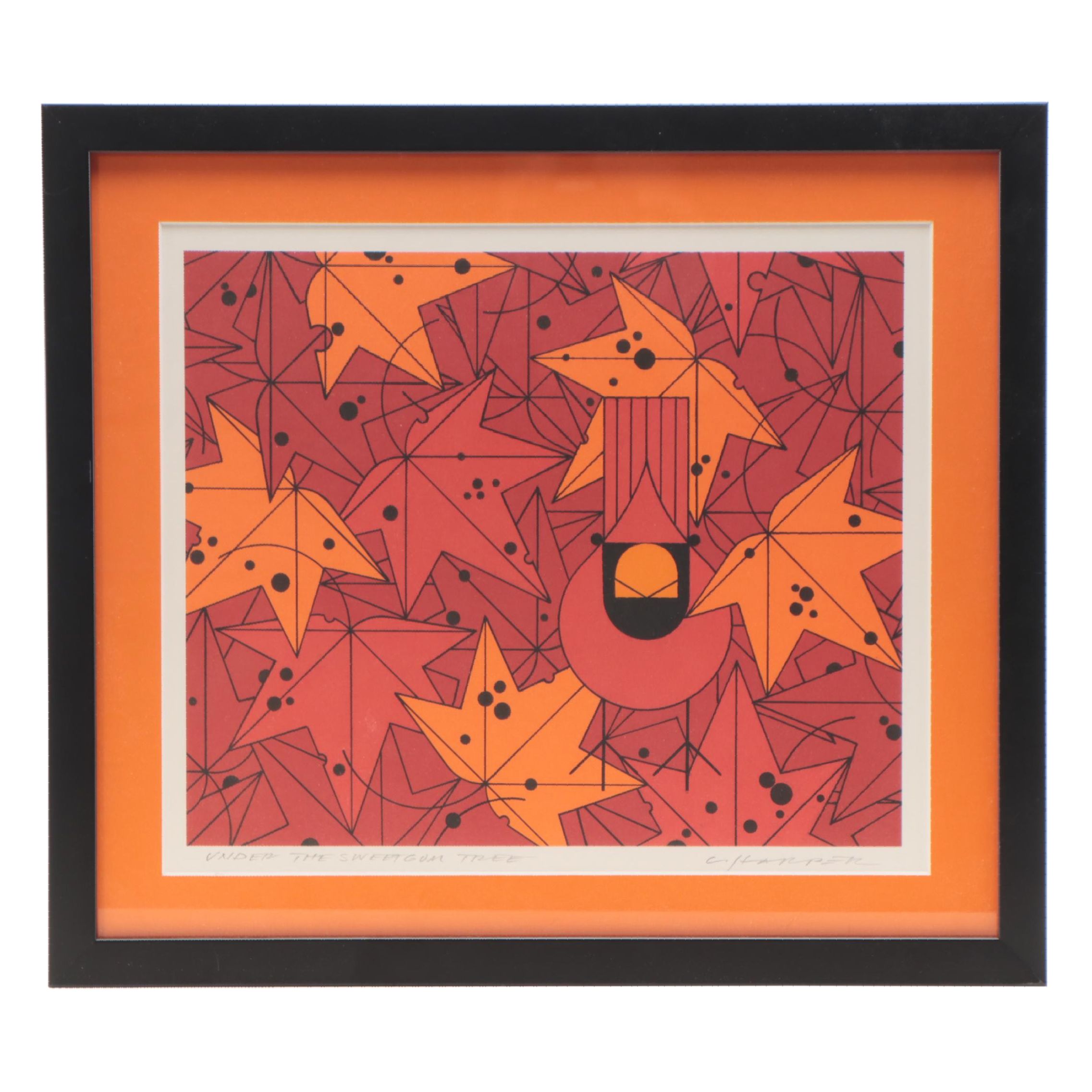 Charley Harper Offset Lithograph "Under the Sweetgum Tree" | EBTH