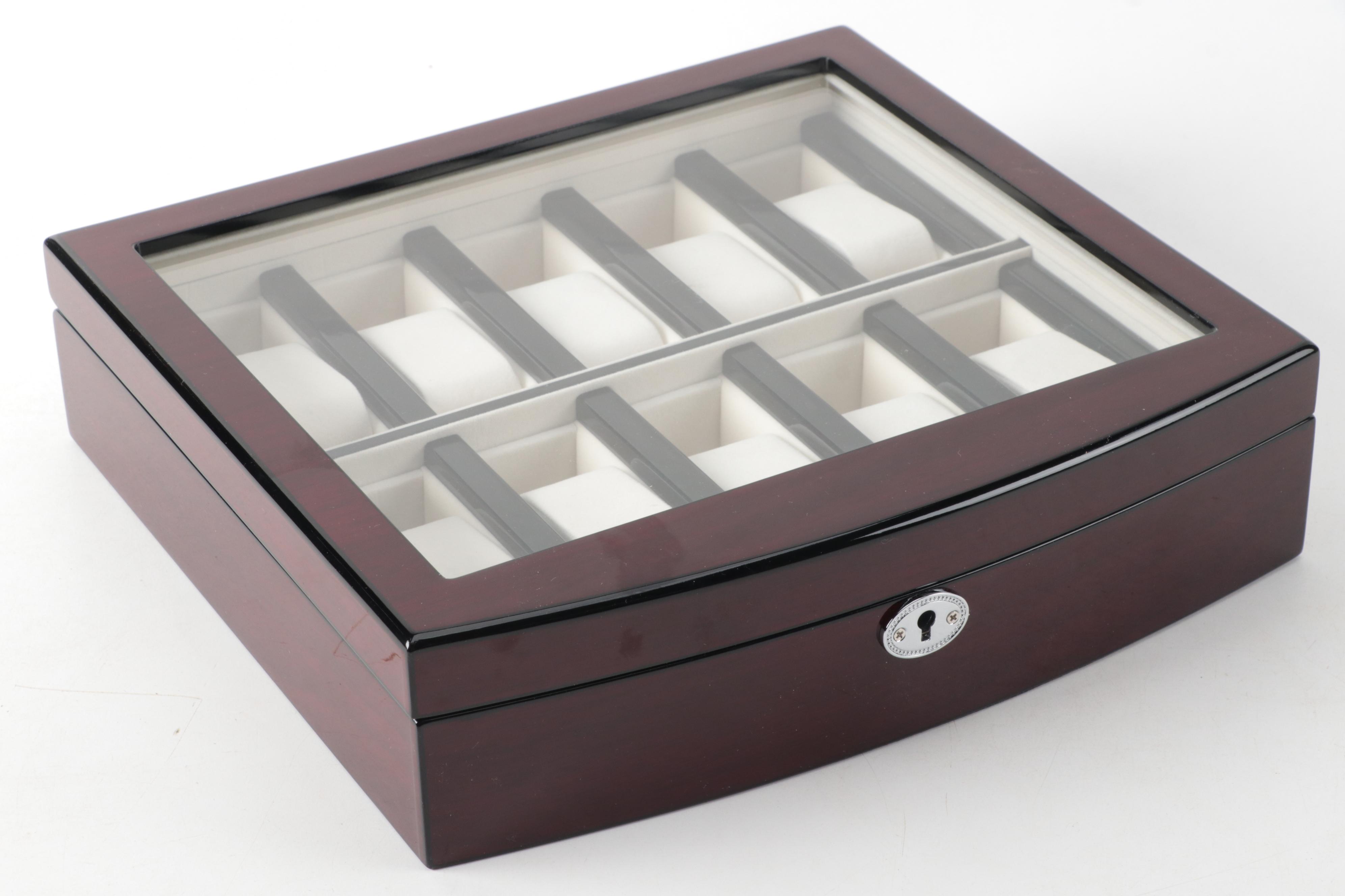 High Gloss Watch Box and Jewelry Display Organizer | EBTH