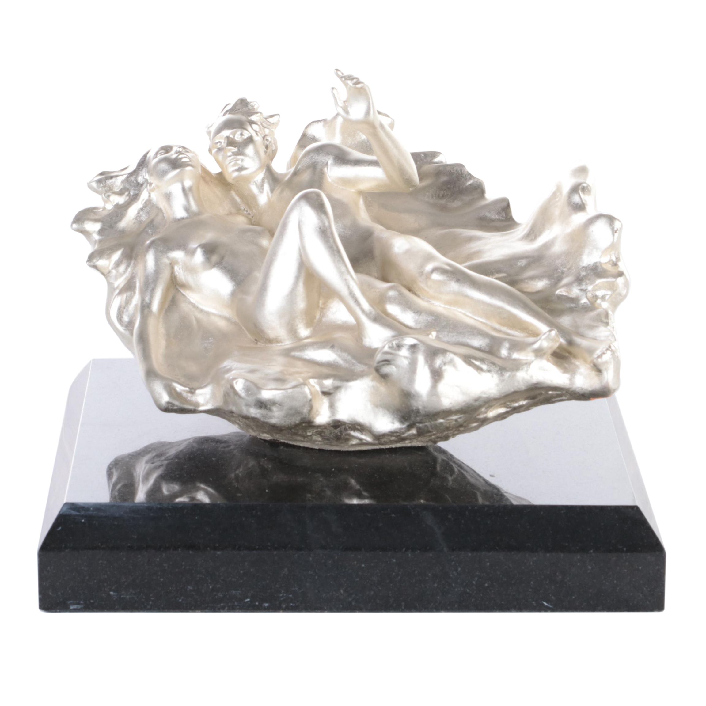 Frederick Hart Silver Gilt Bronze Sculpture "Genesis," 1988 | EBTH