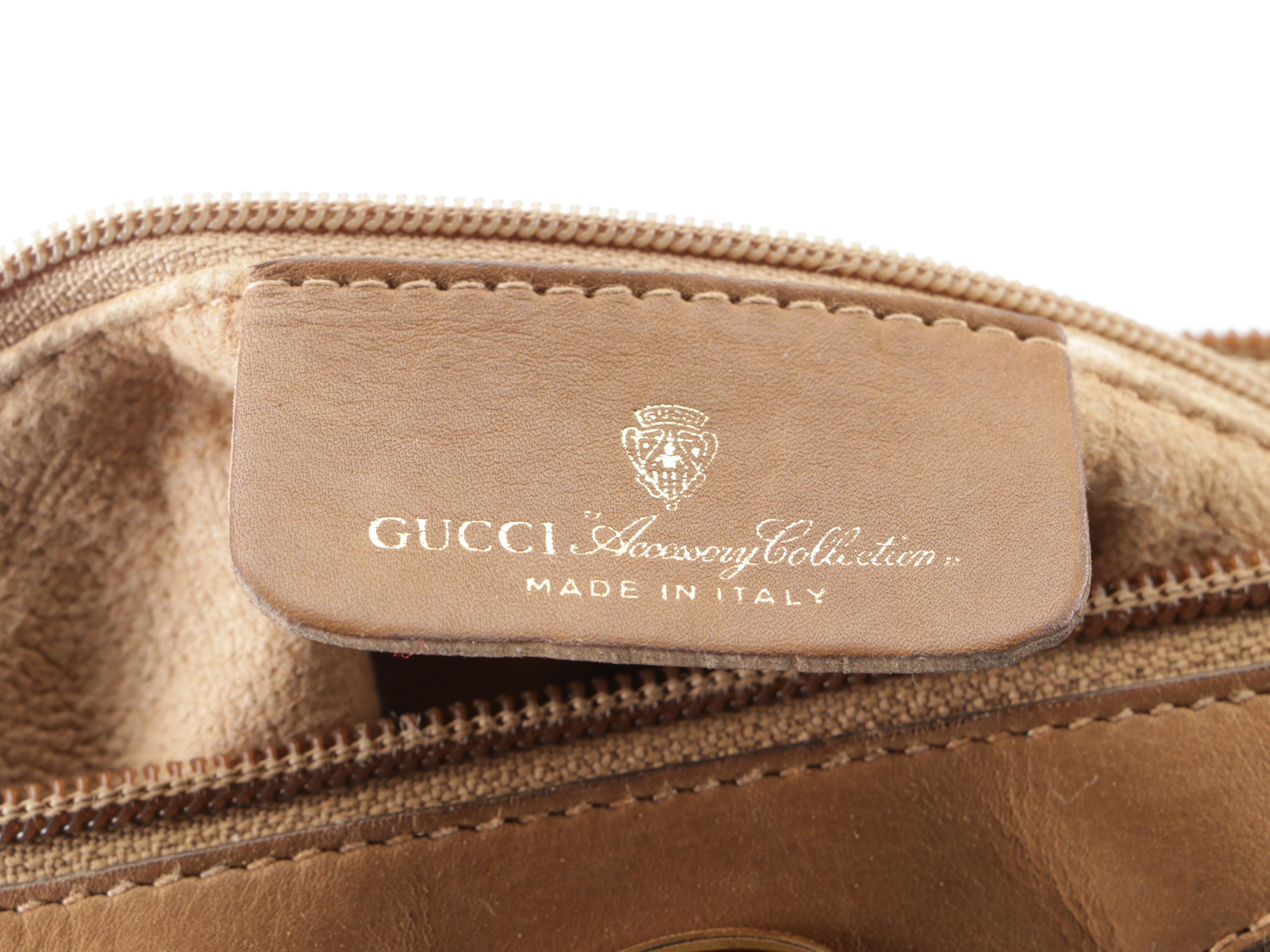 Gucci Accessory Collection Web Boston Bag in Canvas and Leather Trim | EBTH