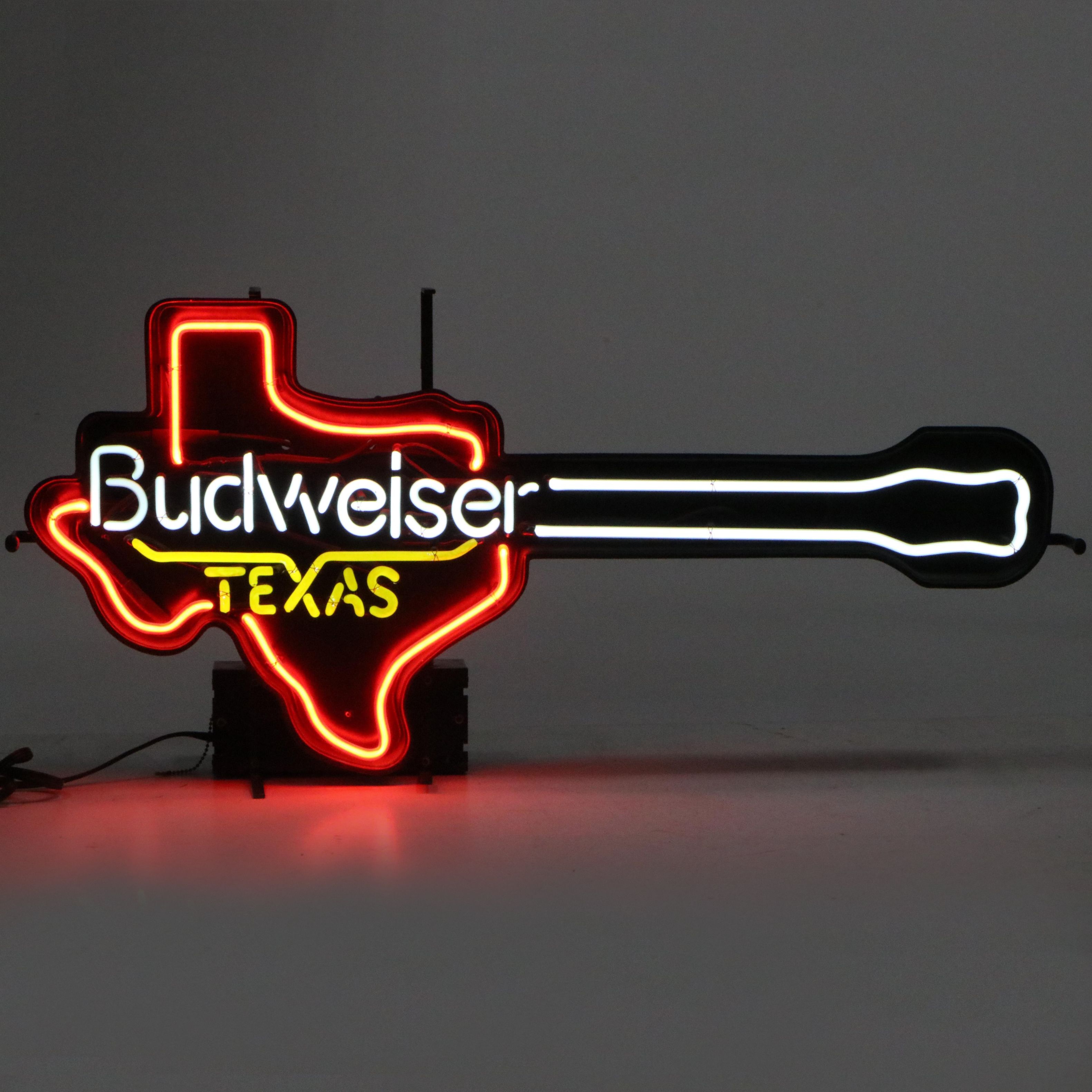 Budweiser Texas Guitar Bar Neon Sign | EBTH