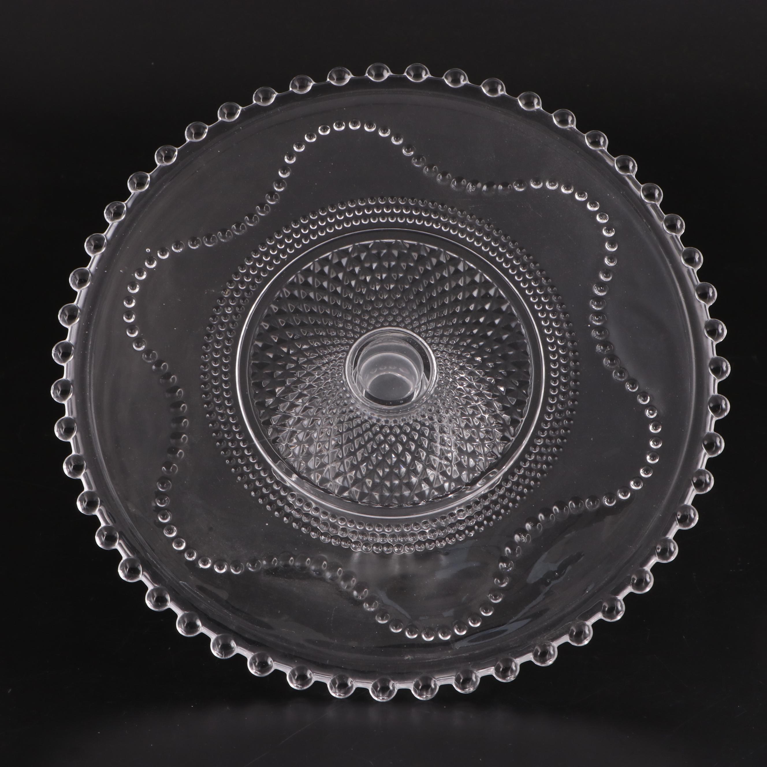 Cambridge Glass "Rose Point" Serving Pieces with Ambiance "Regency ...