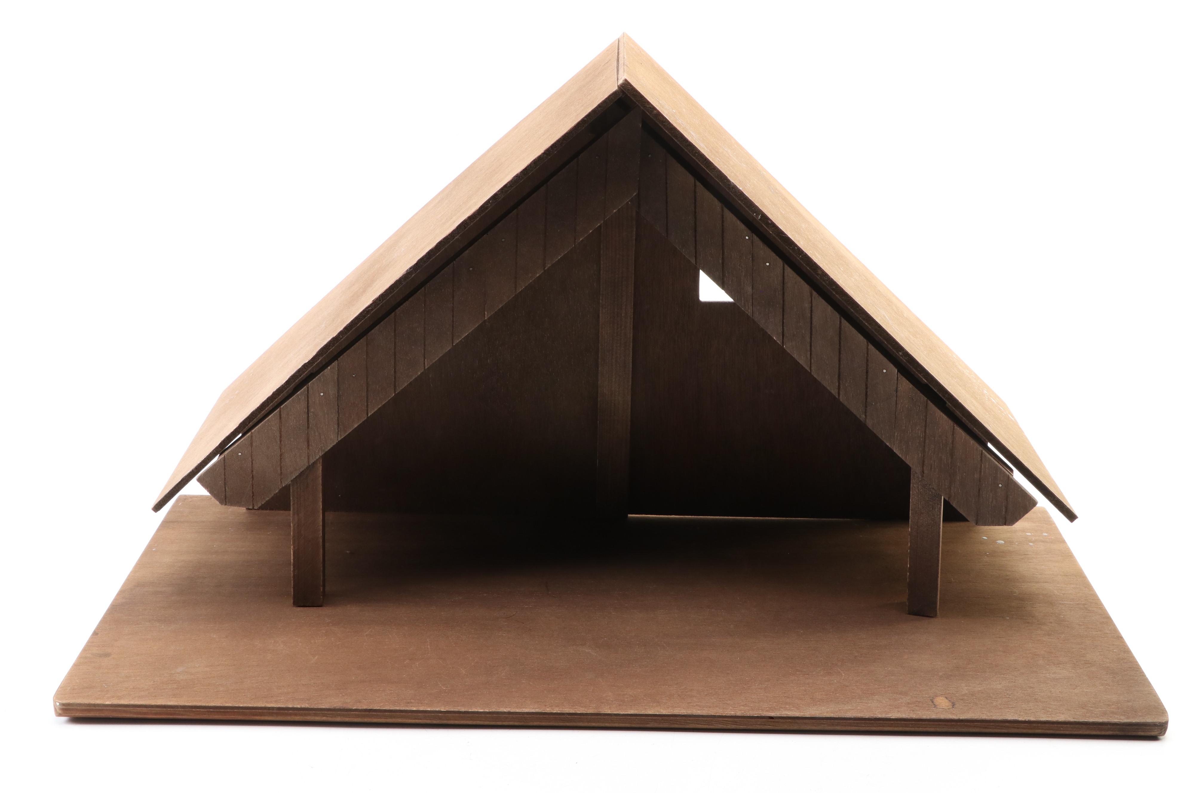 Goebel Hummel Porcelain Nativity Set with Wood Crèche Stable | EBTH