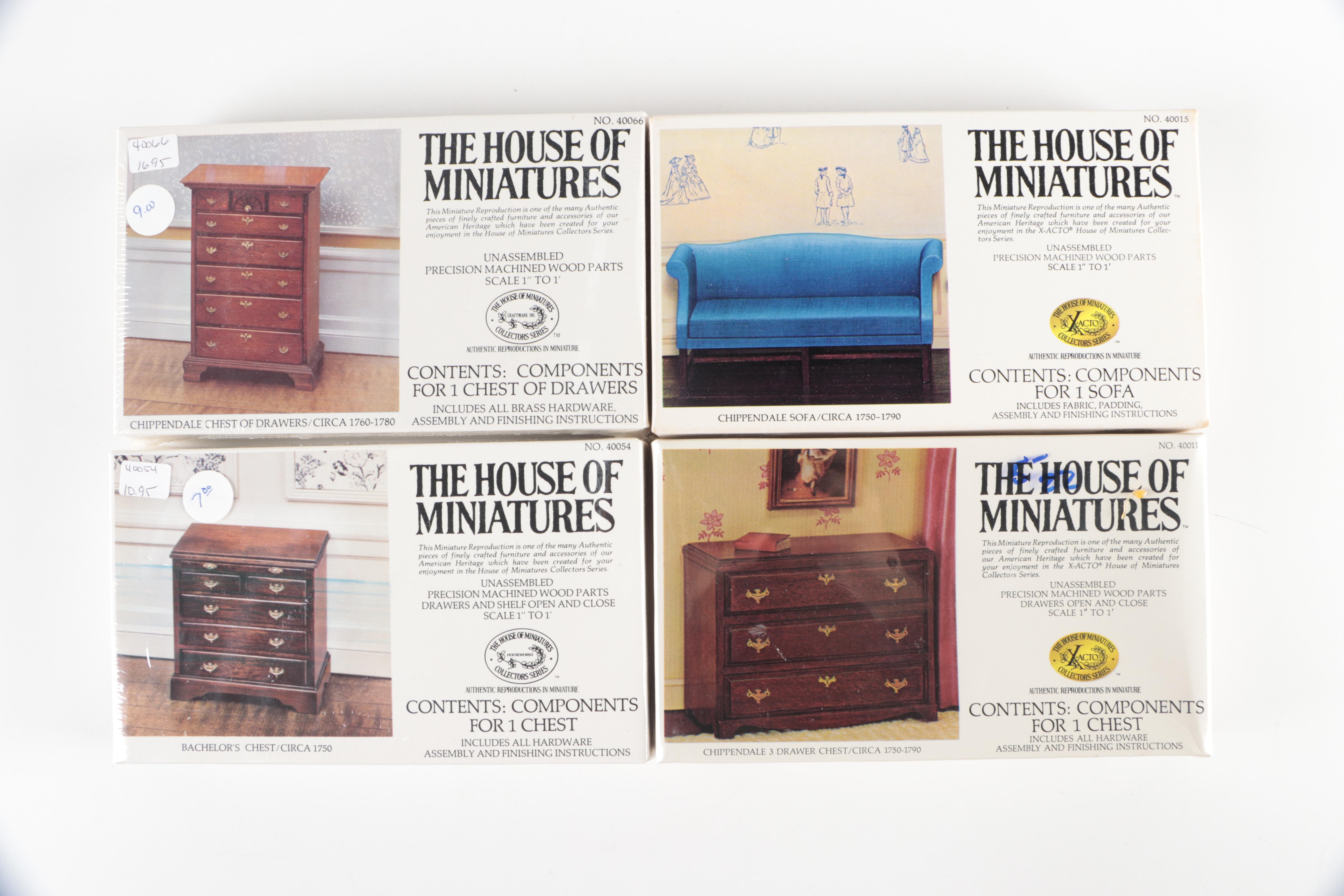 The House of Miniatures Collectors Series Furniture and Décor Kits | EBTH
