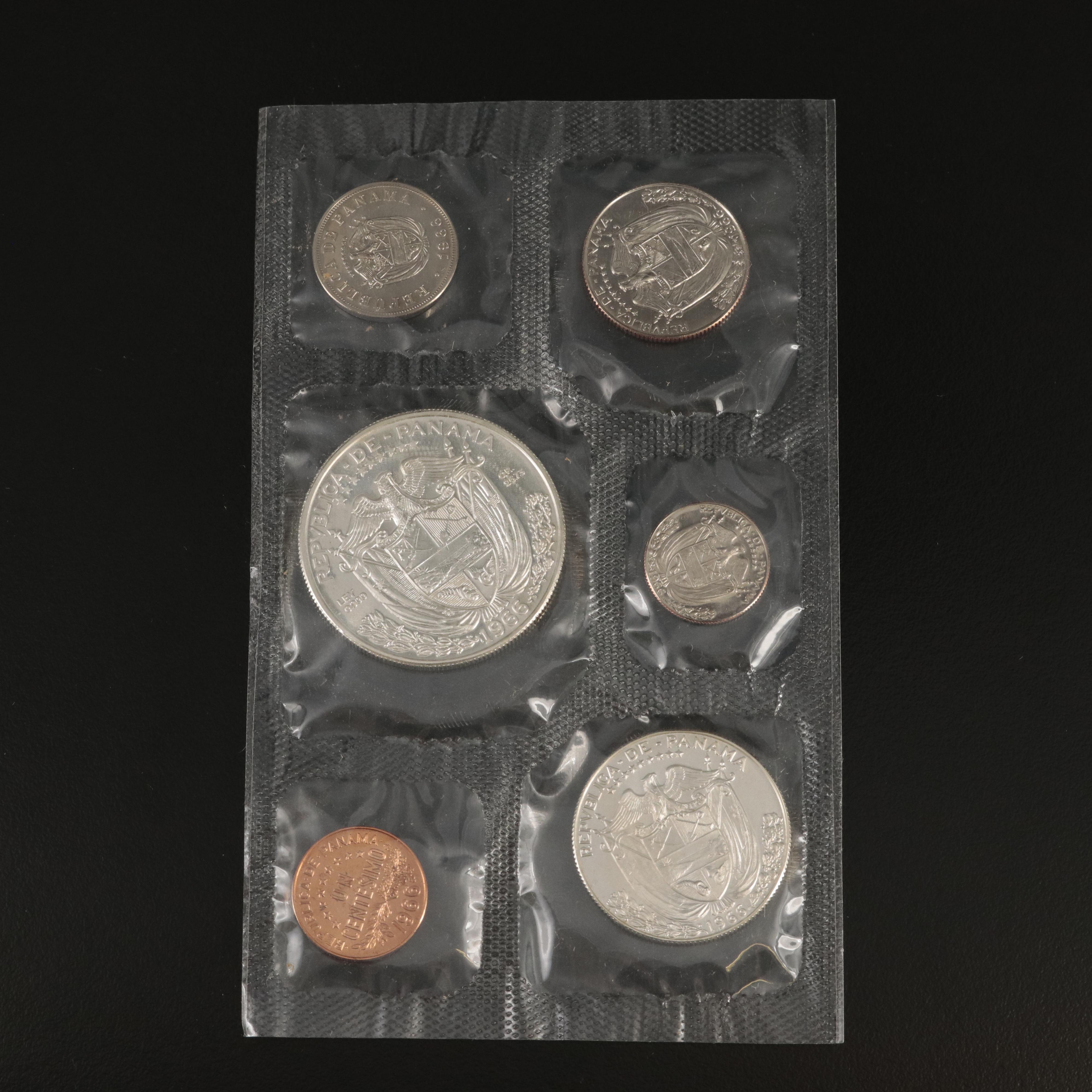 Group of Five, Six Piece Silver Panama Proof Sets | EBTH