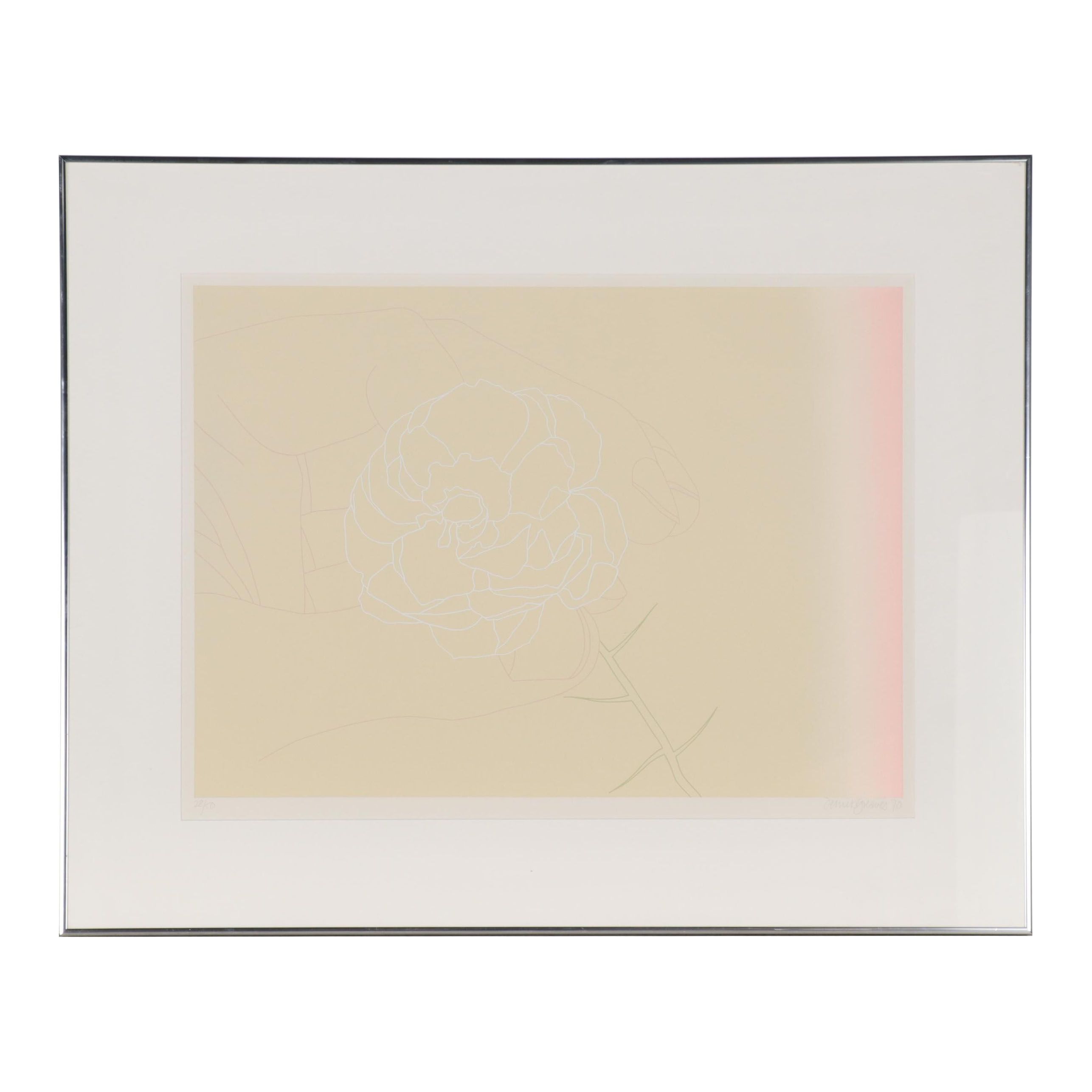 Derrik Greaves Serigraph of Rose, 1970 | EBTH