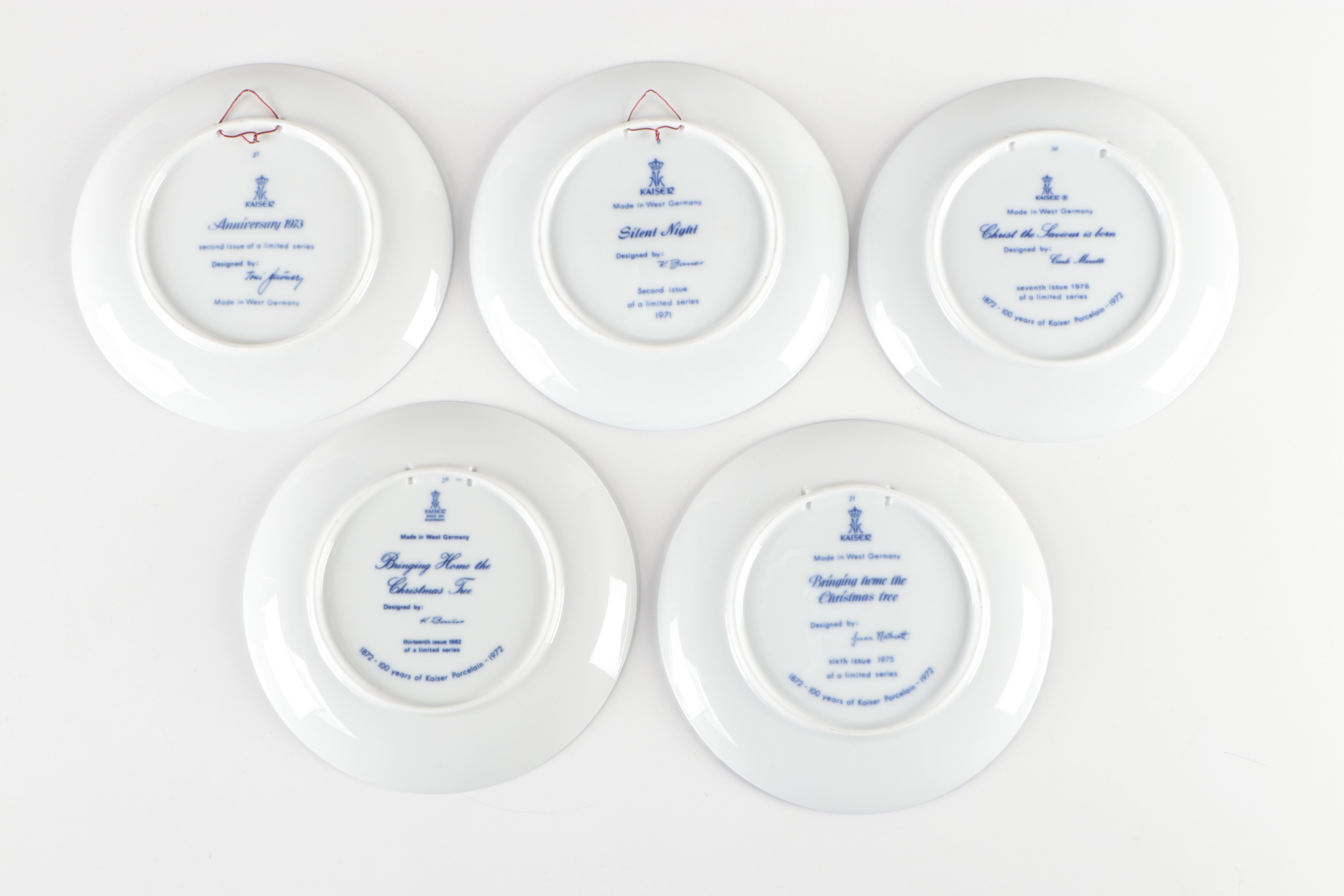 Kaiser Porcelain German Christmas and Other Annual Collectors Plates | EBTH