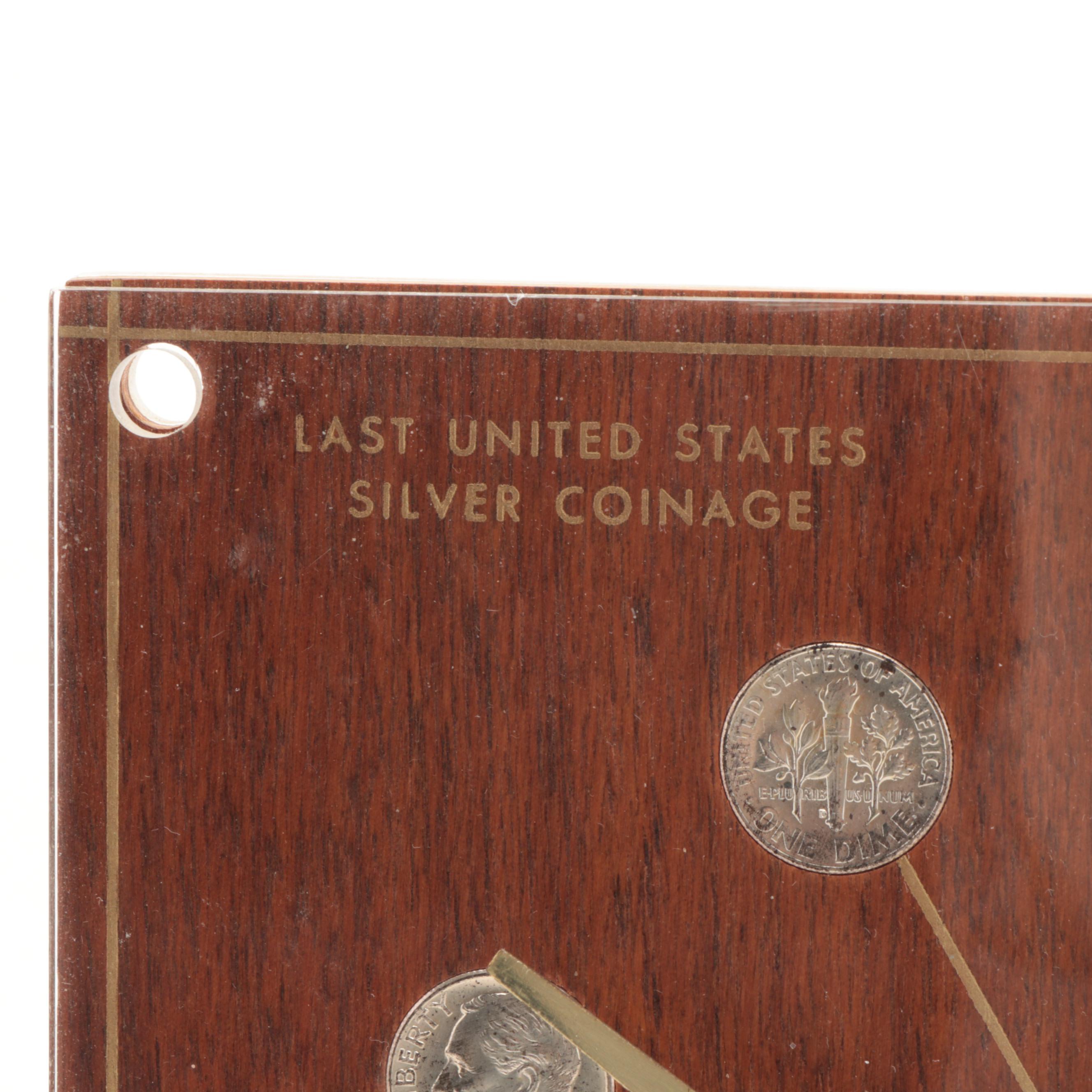 Marion Kay Silver Coin and Walnut Numismatic Clock | EBTH