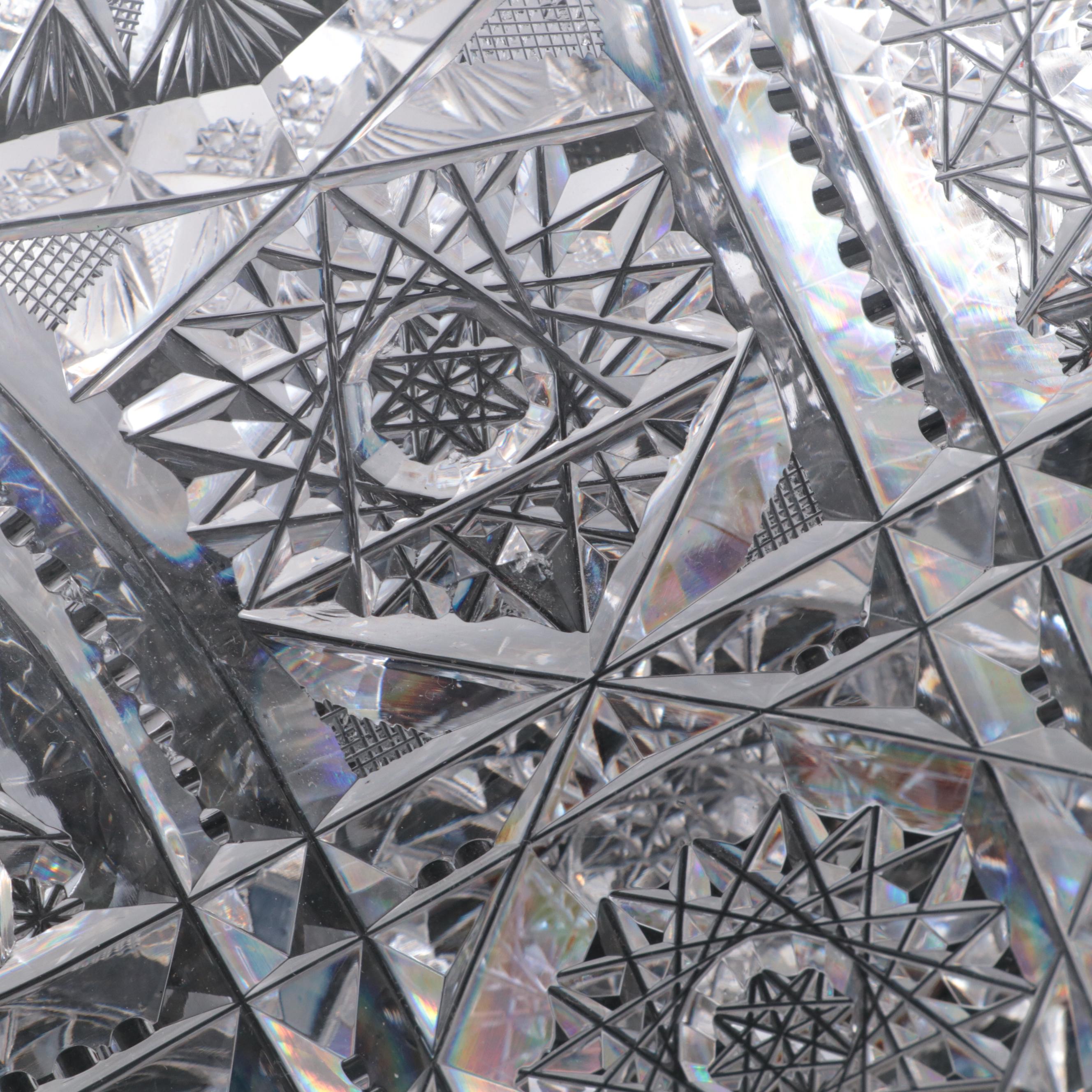 American Brilliant Period Middlesex, Brunswick Star, and Fan Cut Glass ...