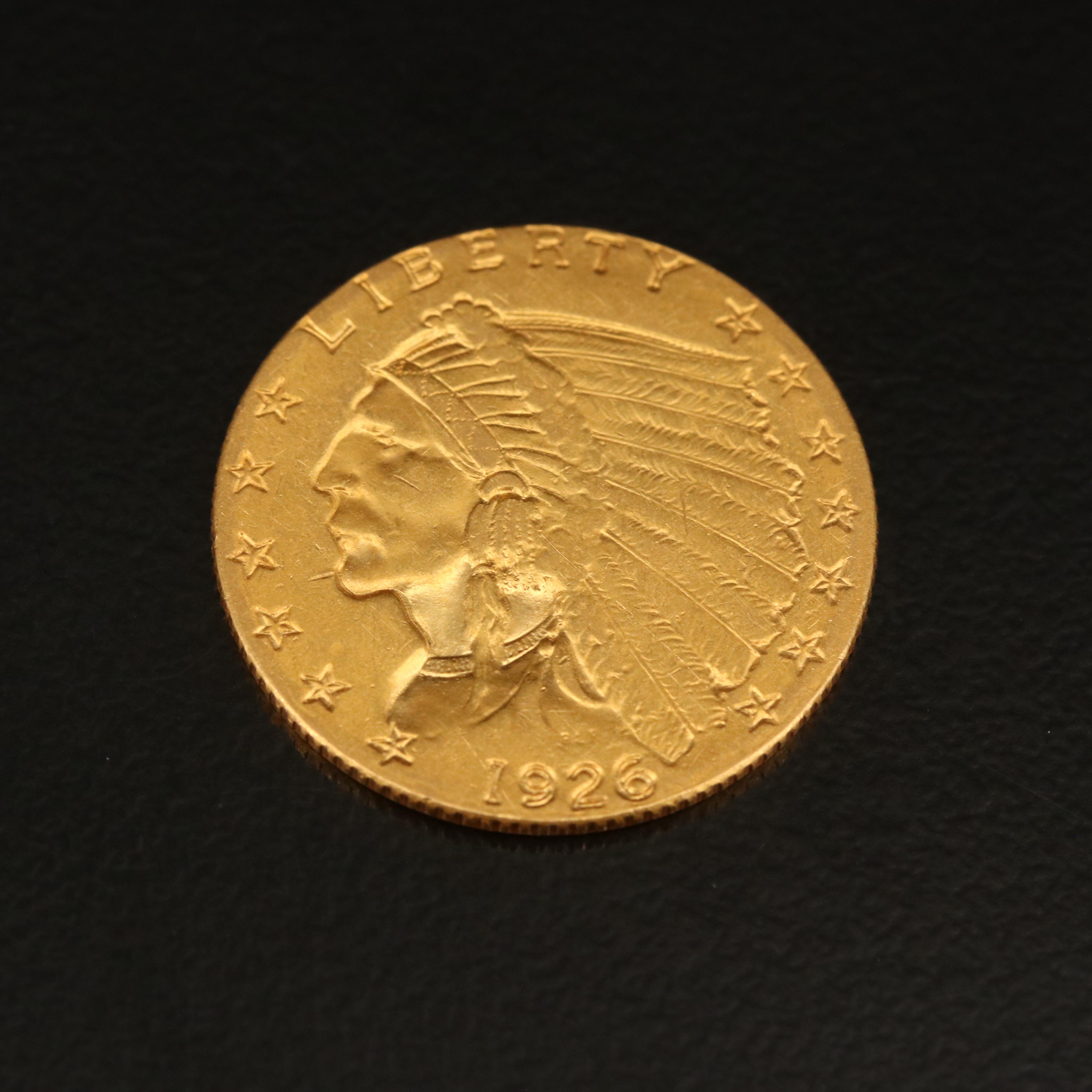 1926 Indian $2 1/2 Gold Coin | EBTH