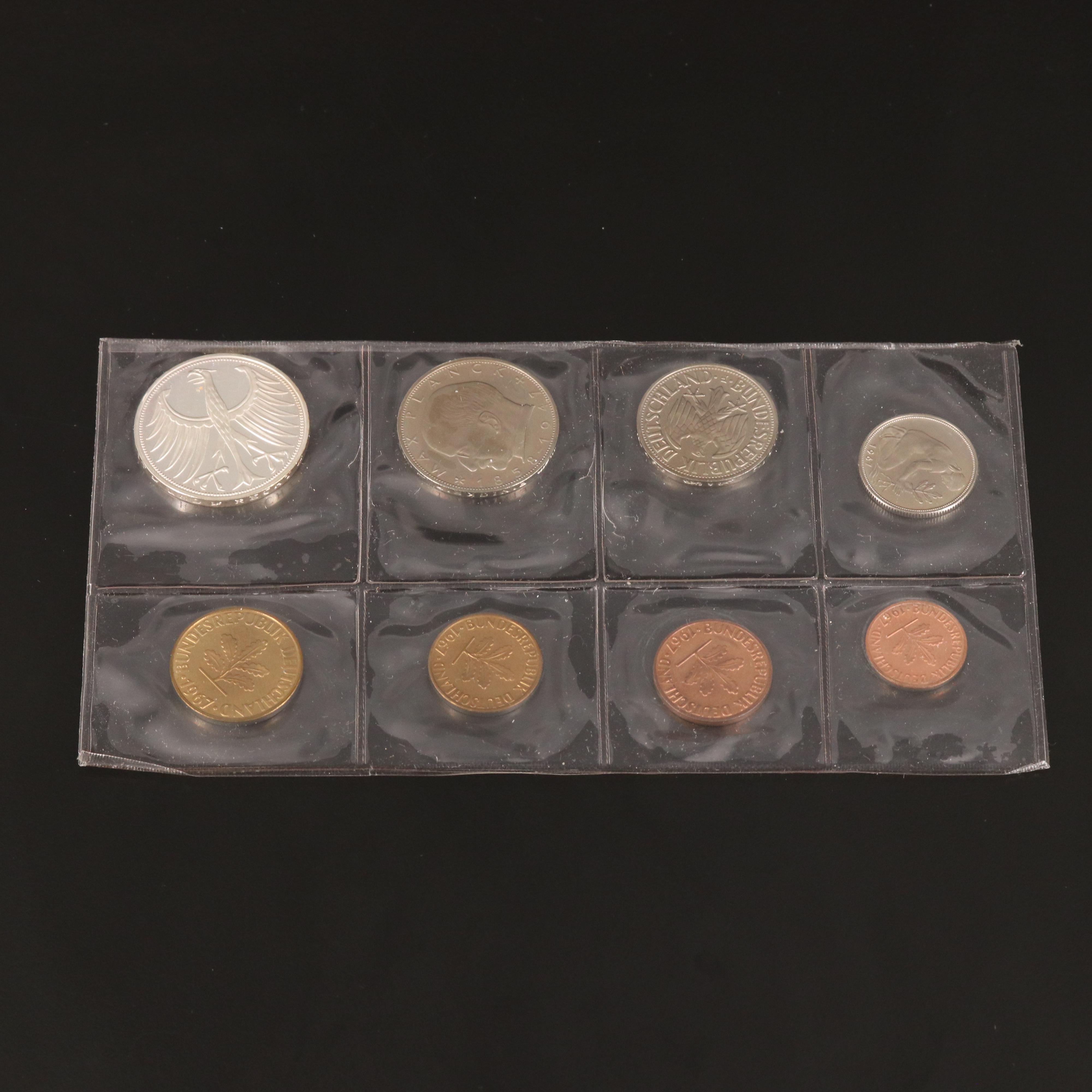 1967-F German Proof Coin Set | EBTH