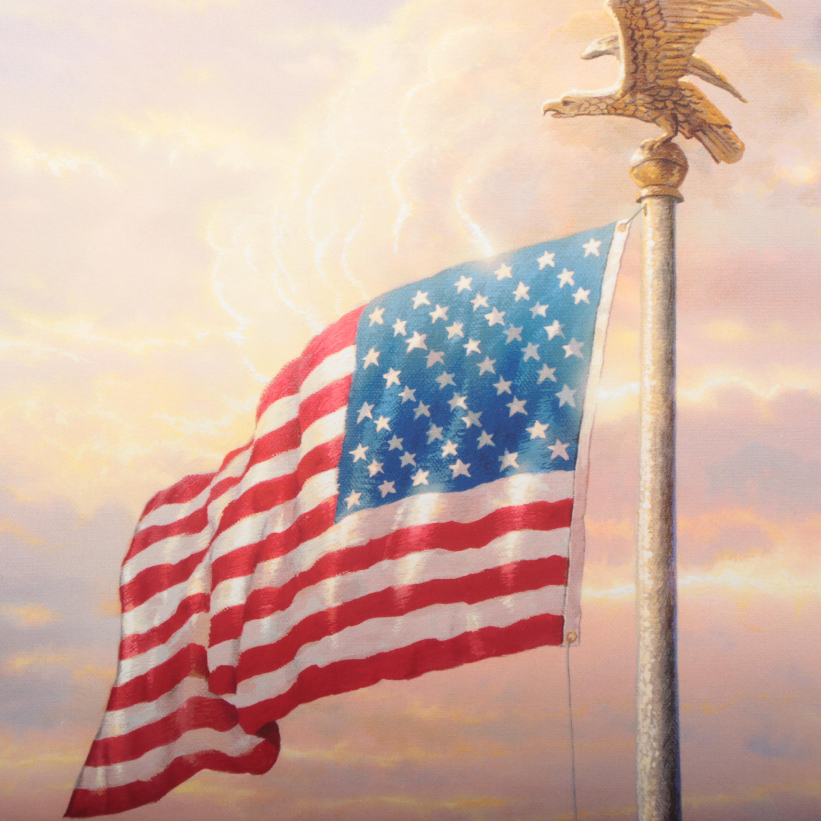 Offset Lithograph After Thomas Kinkade "The Light of Freedom" | EBTH