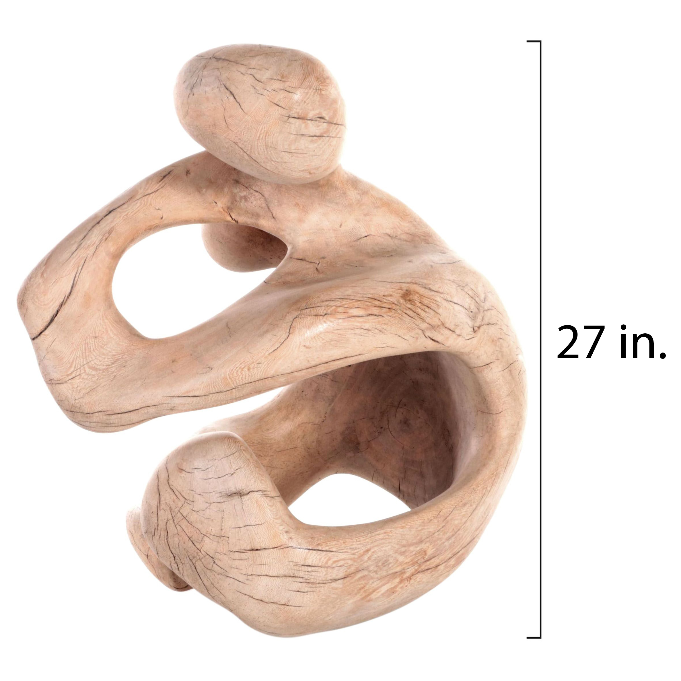 Biomorphic Abstract Wood Sculpture | EBTH