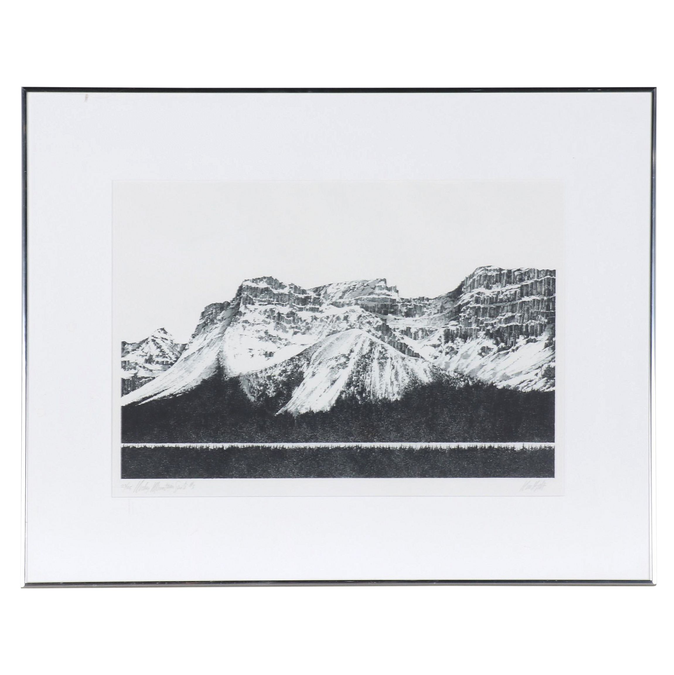 Ron Bolt Landscape Lithograph "Rocky Mountain Suite #3" | EBTH