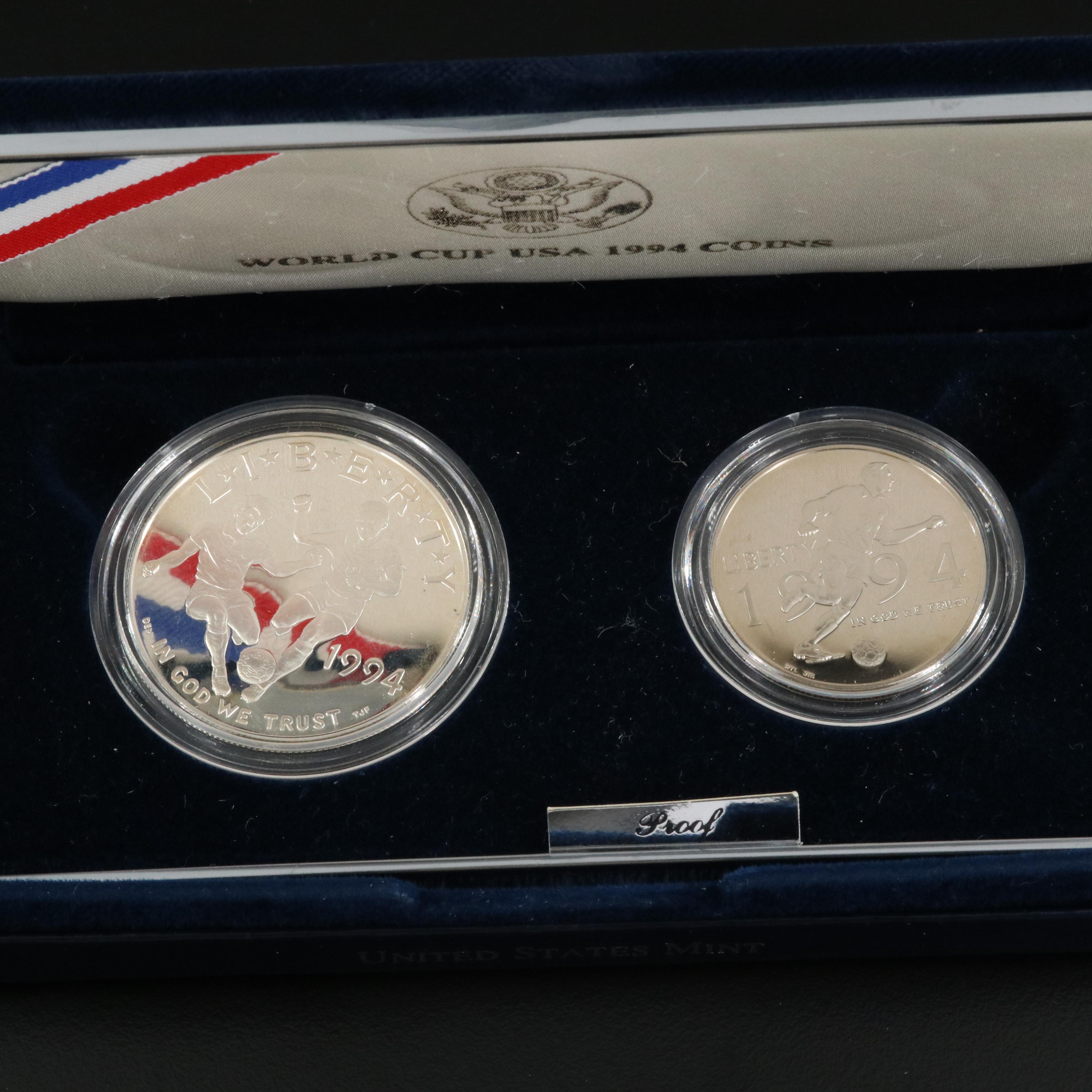 Five Modern Commemorative Two-Coin Proof Sets | EBTH