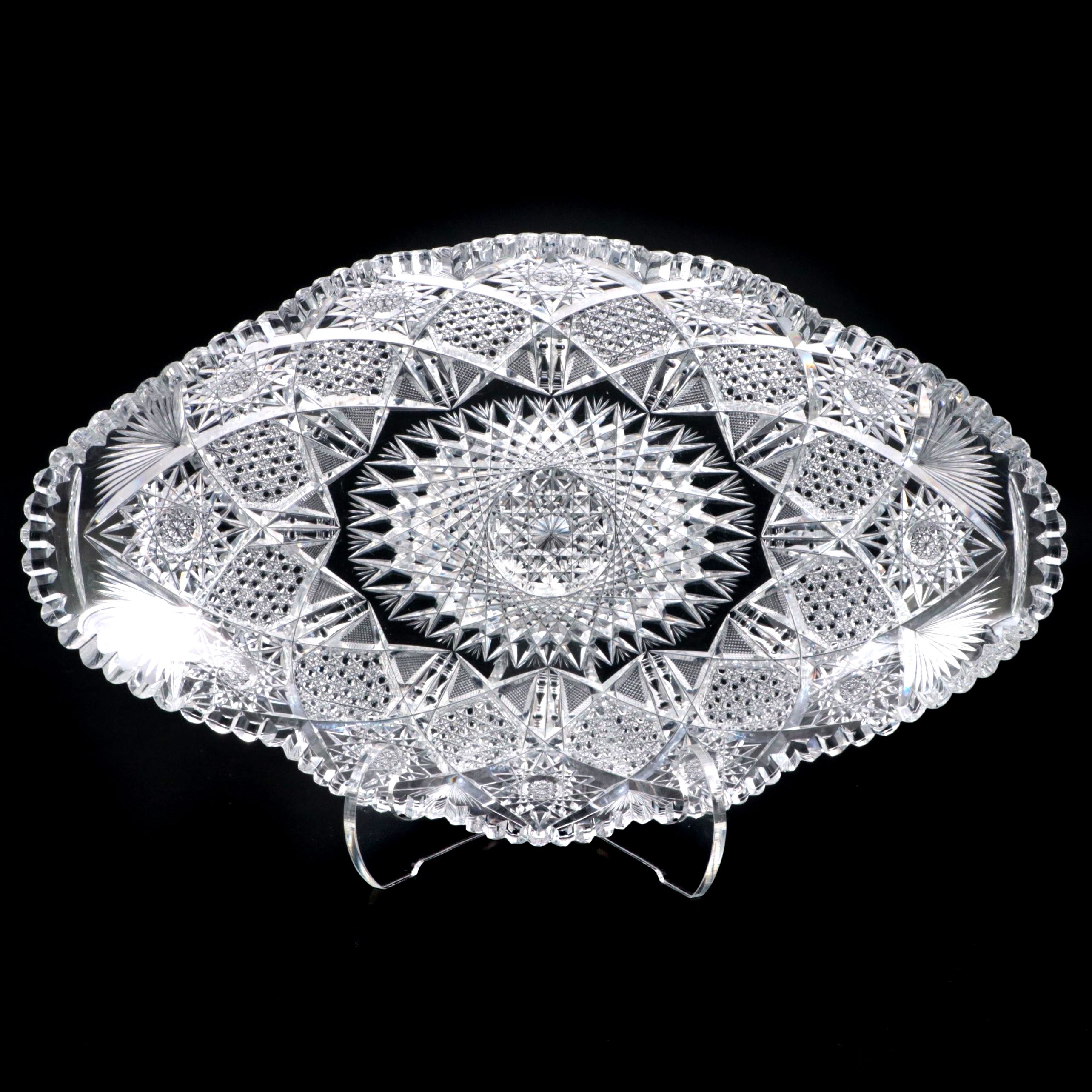 Pairpoint "Myrtle" American Brilliant Cut Glass Ice Cream Tray ...