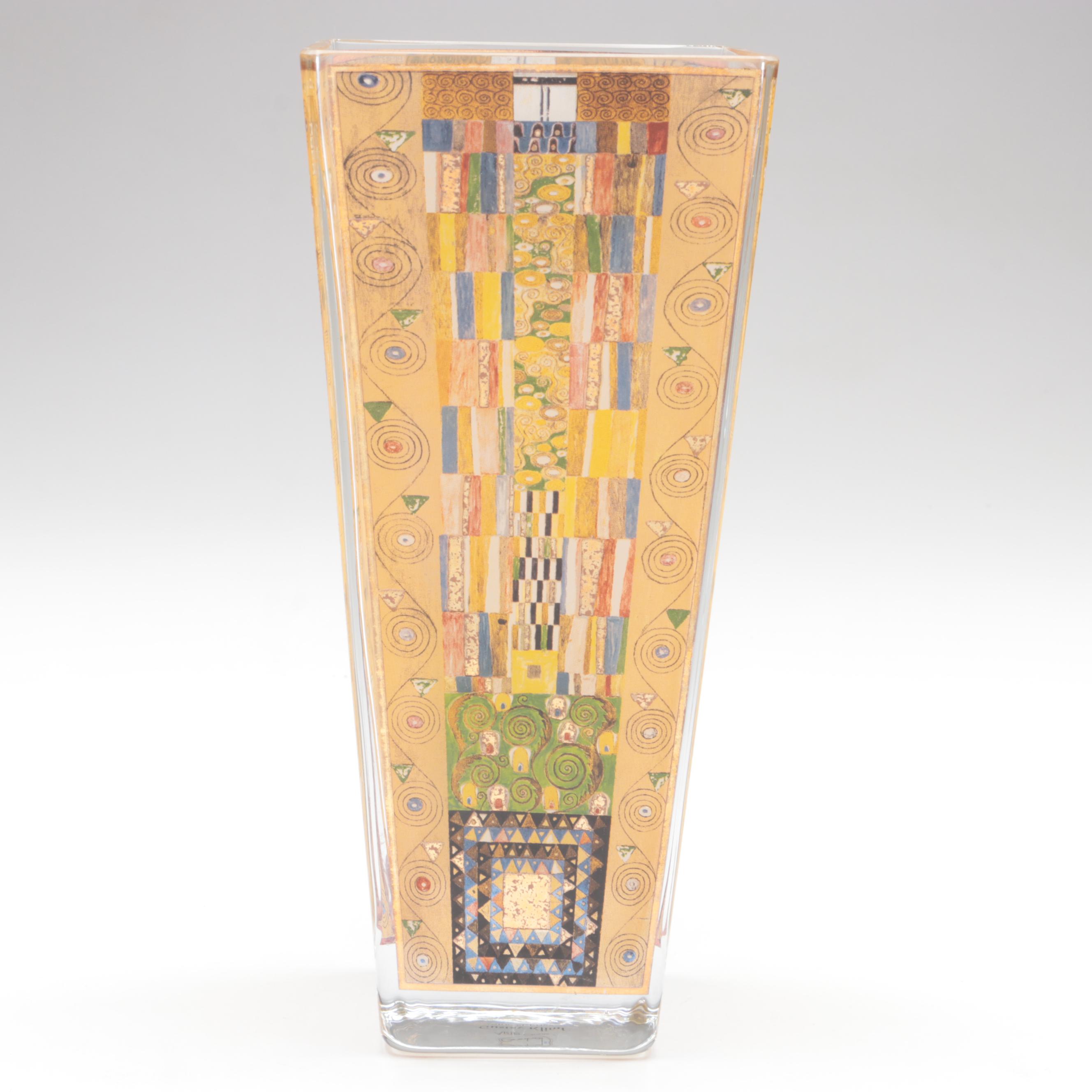 Goebel "Stoclet-Fries" Glass Vase Designed by Gustav Klimt | EBTH