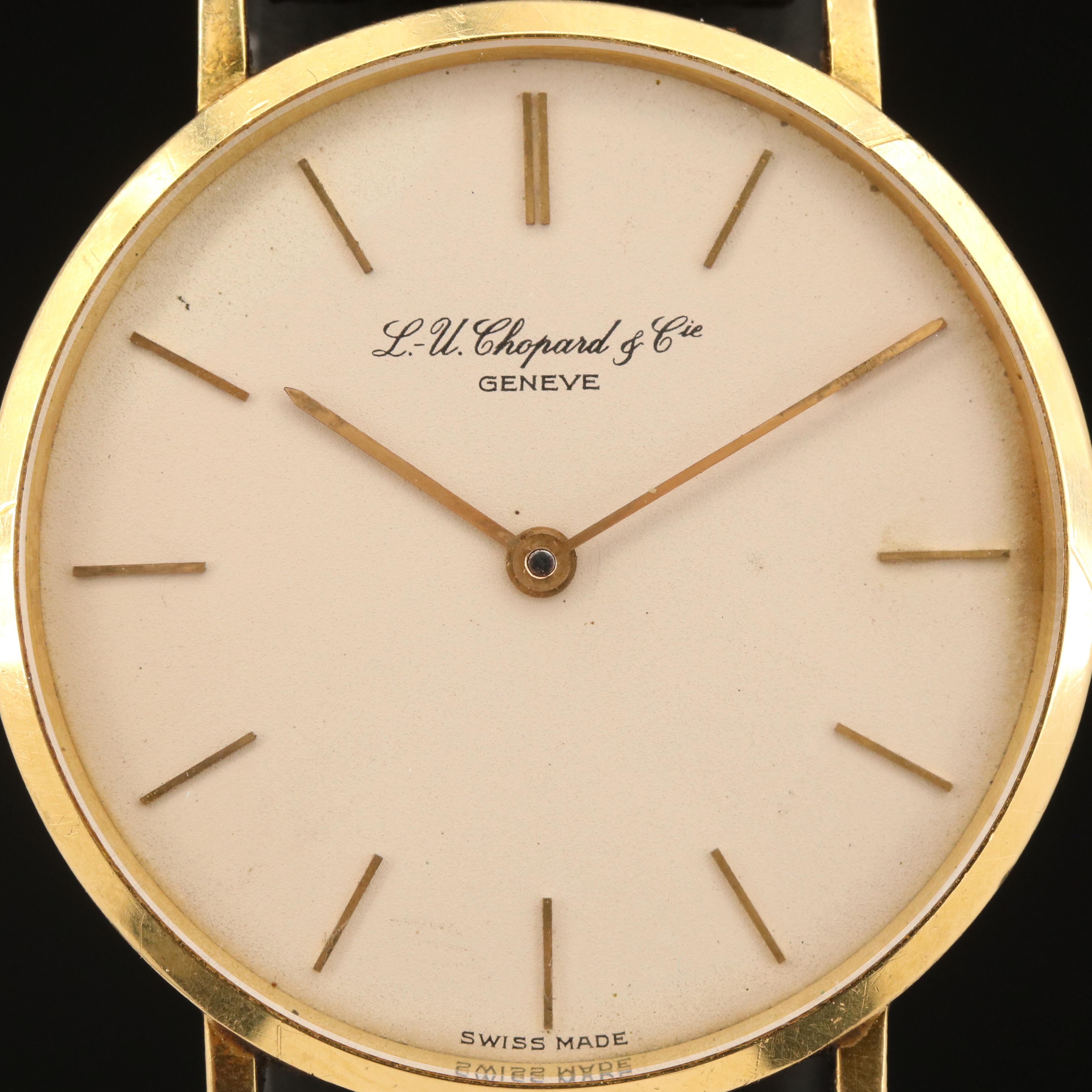 18K L. U. Chopard & Cie Geneve Swiss Manual Wind Watch | EBTH