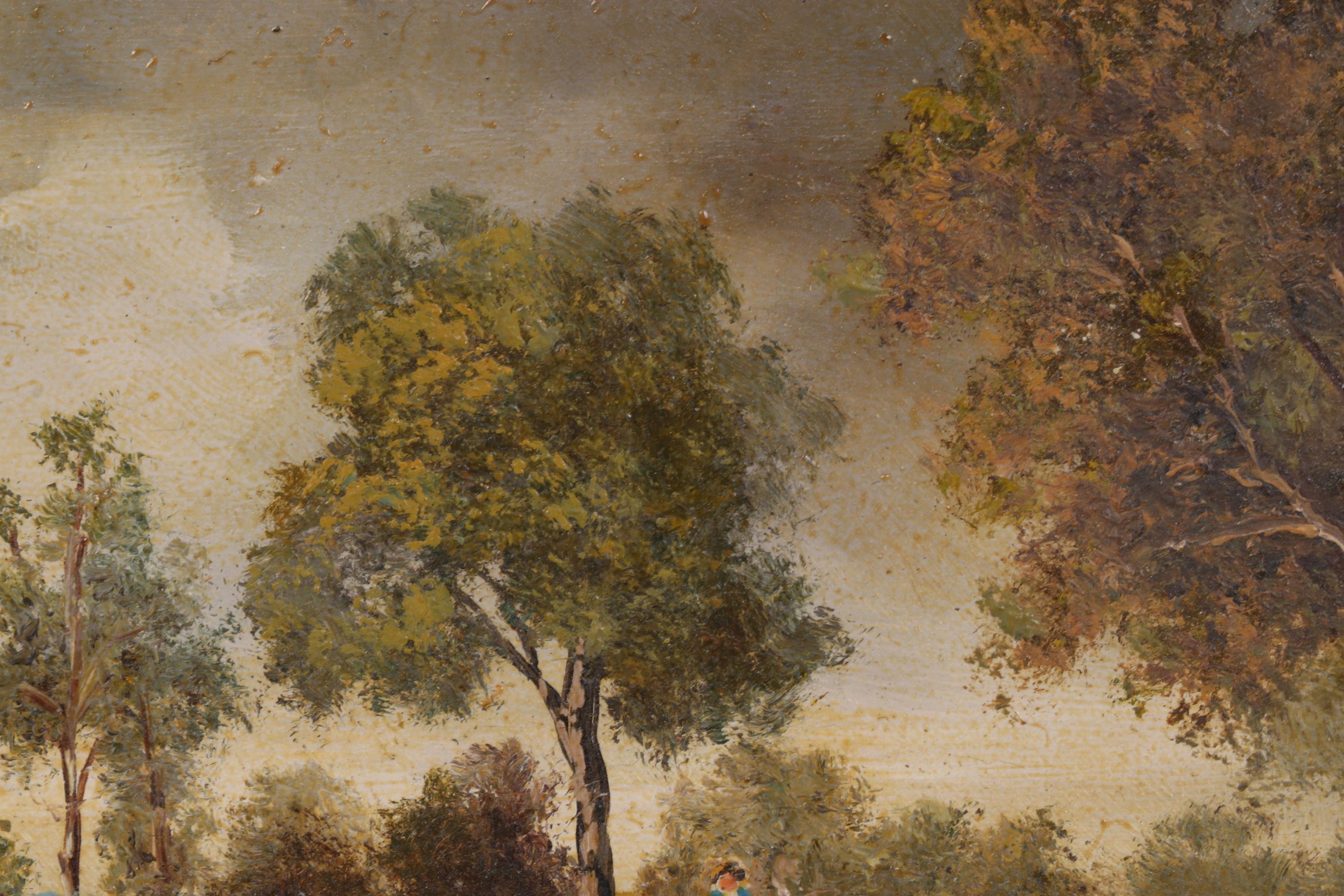 Bucolic Scene Oil Painting, Early 20th Century | EBTH