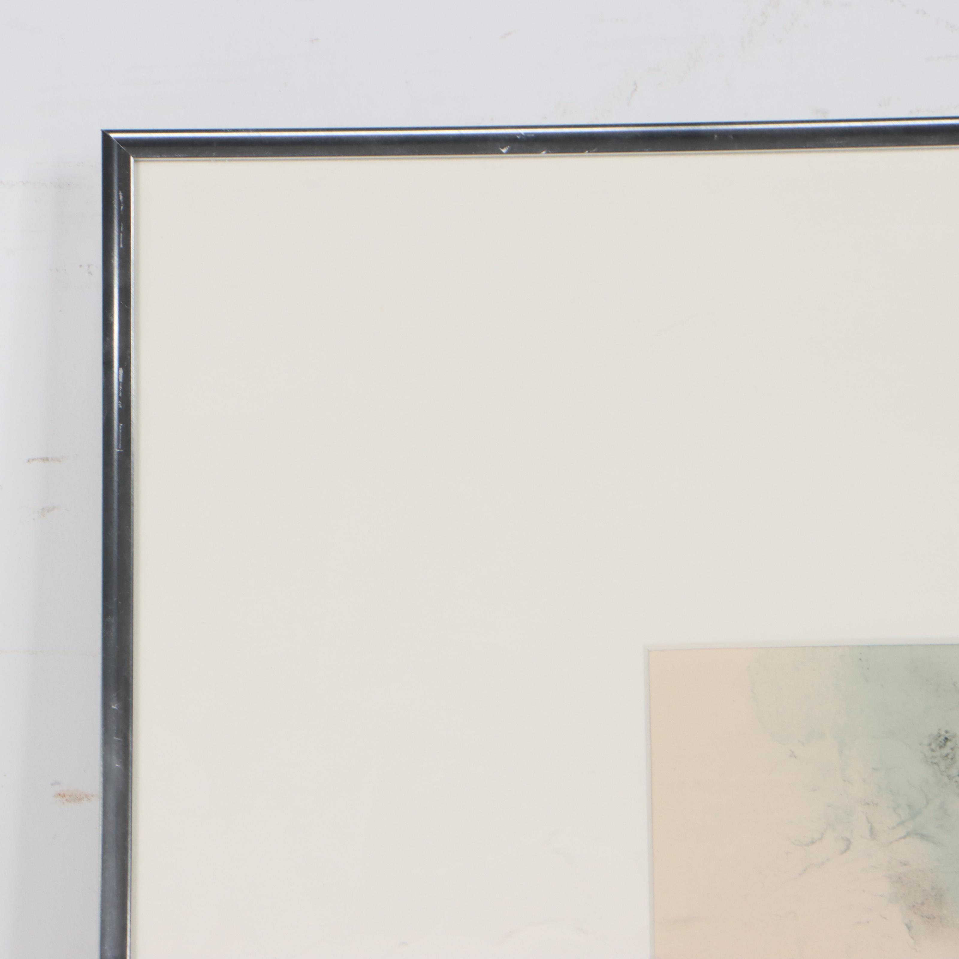 Don Fink Abstract Color Lithograph, 1971 | EBTH