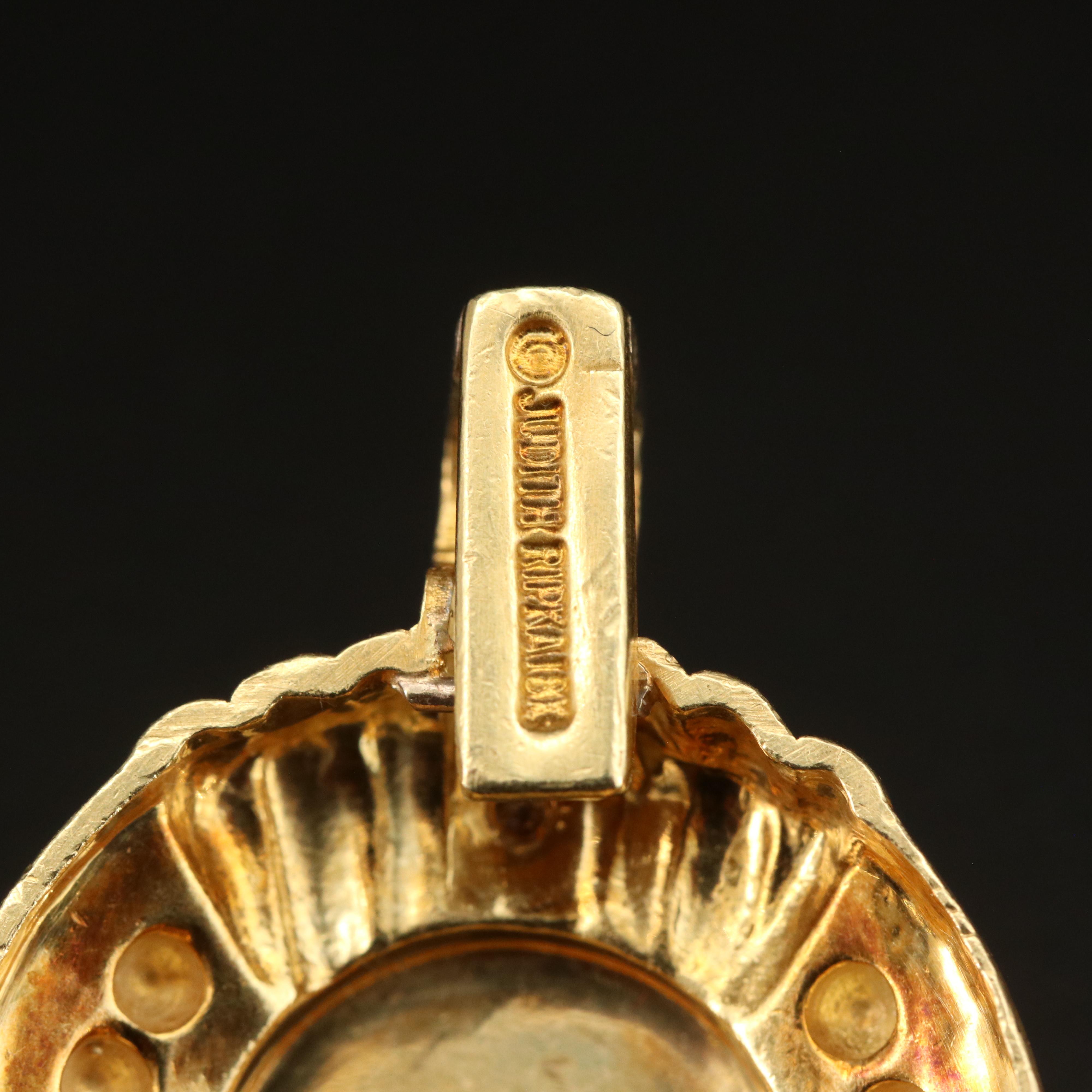 Judith Ripka 18K Emerald and Diamond Enhancer Pendant | EBTH