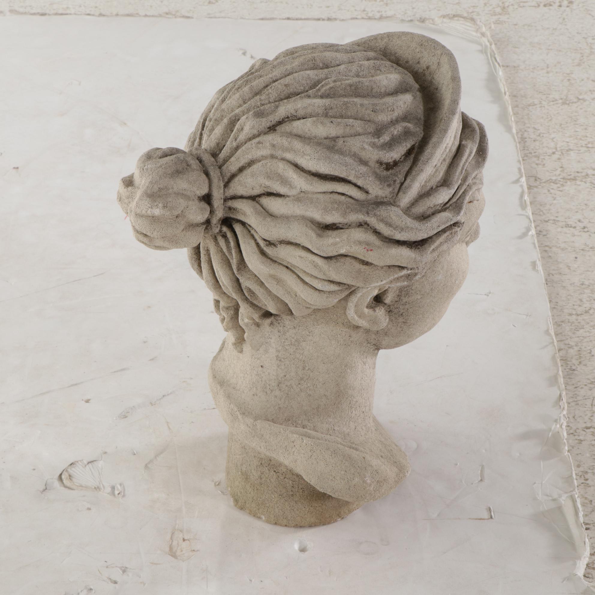 Concrete Bust Sculpture After Phidias "Lemnian Athena" | EBTH