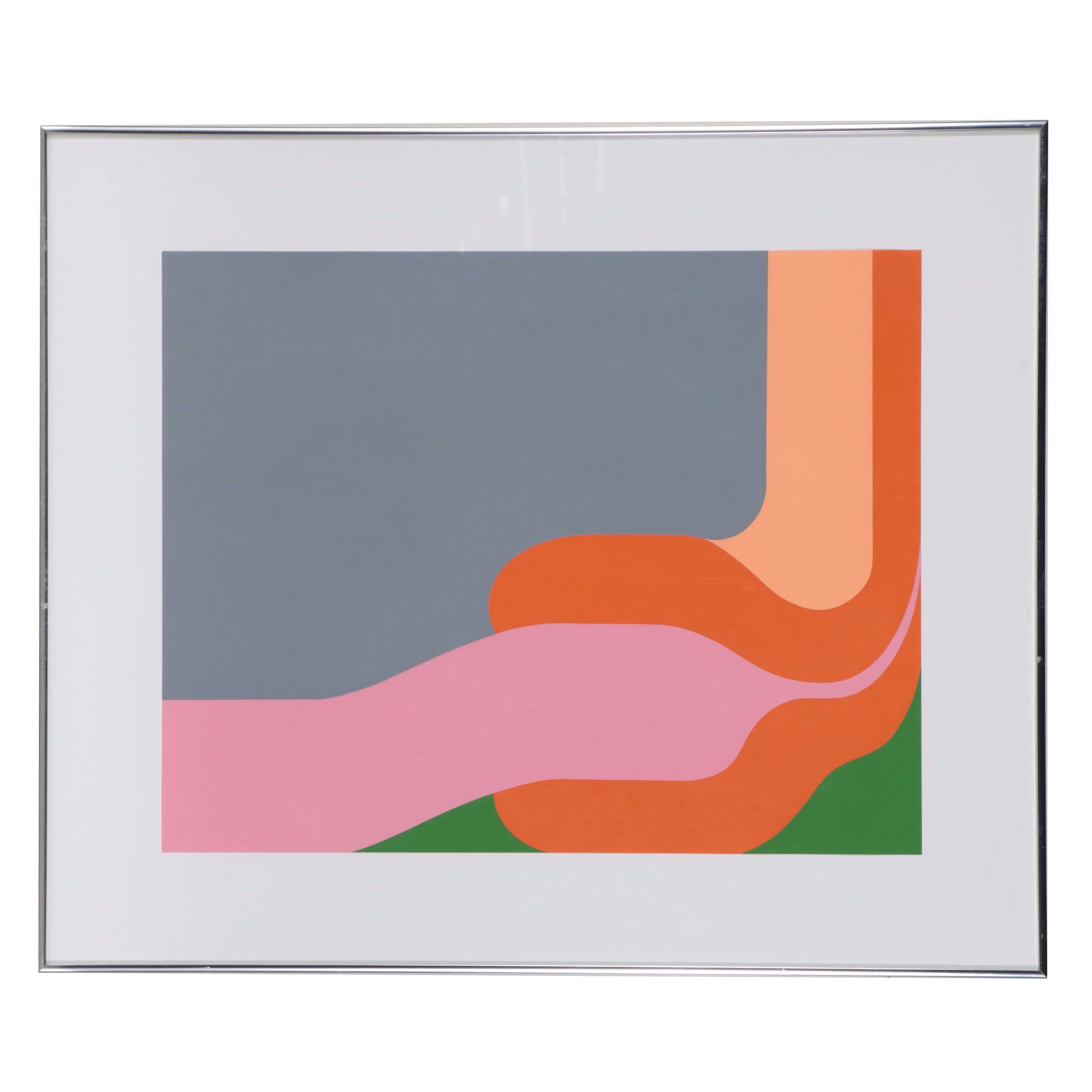 Sven Lukin Modernist Serigraph, Late 20th Century | EBTH