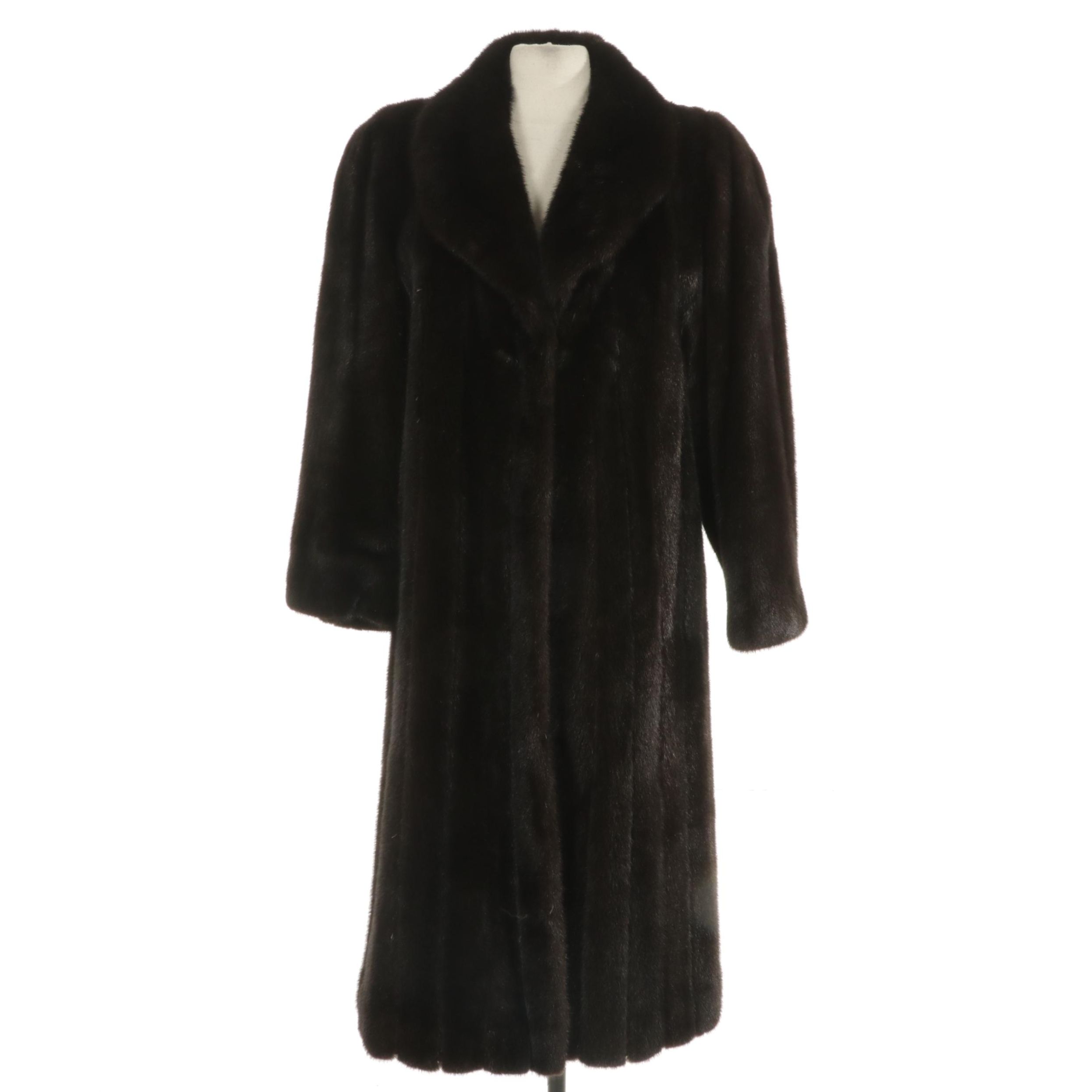 Mahogany Mink Fur Full-Length Coat from Evans Furs at Jordan Marsh | EBTH