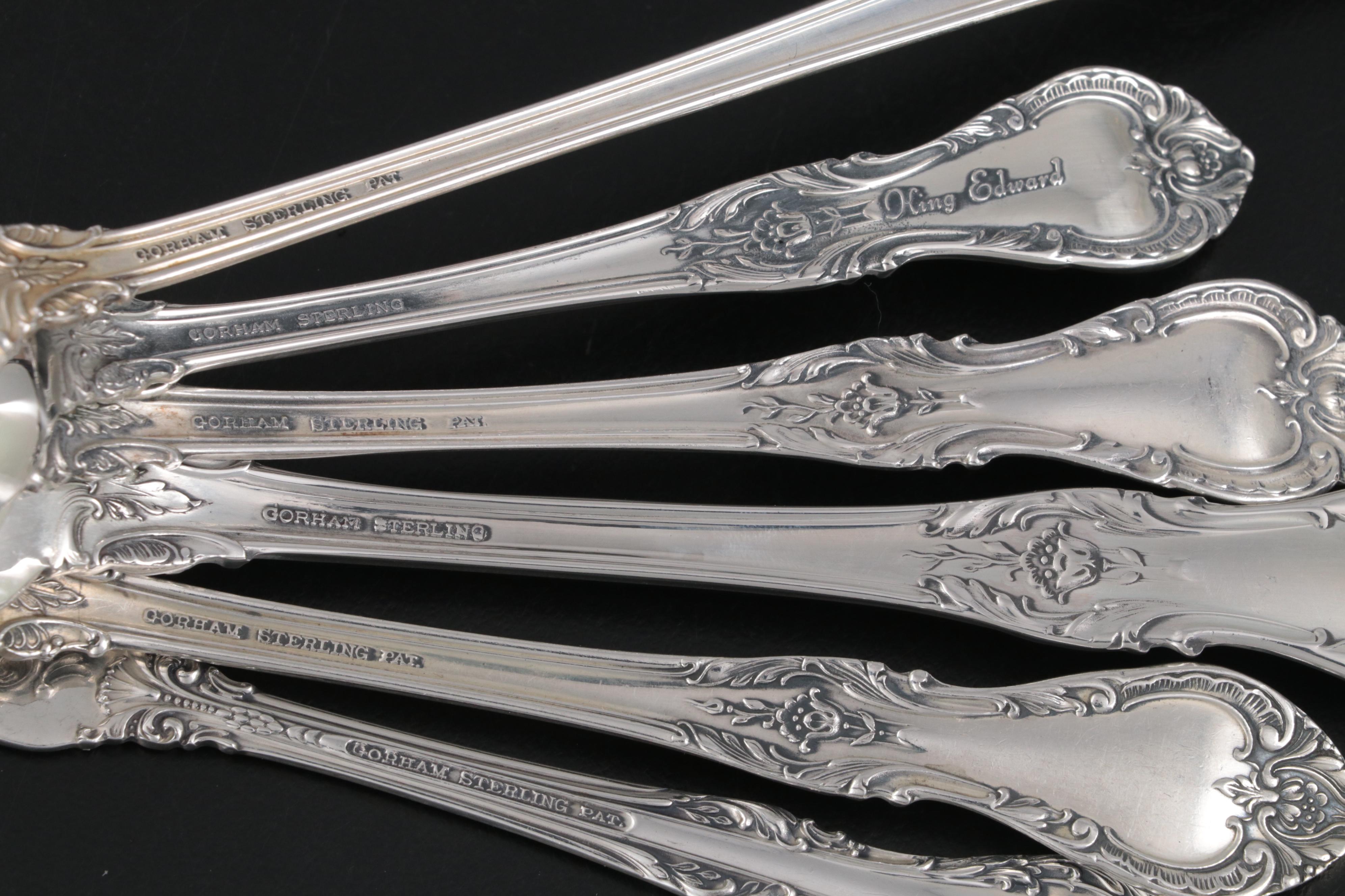 Gorham "King Edward" Sterling Silver Flatware Set | EBTH