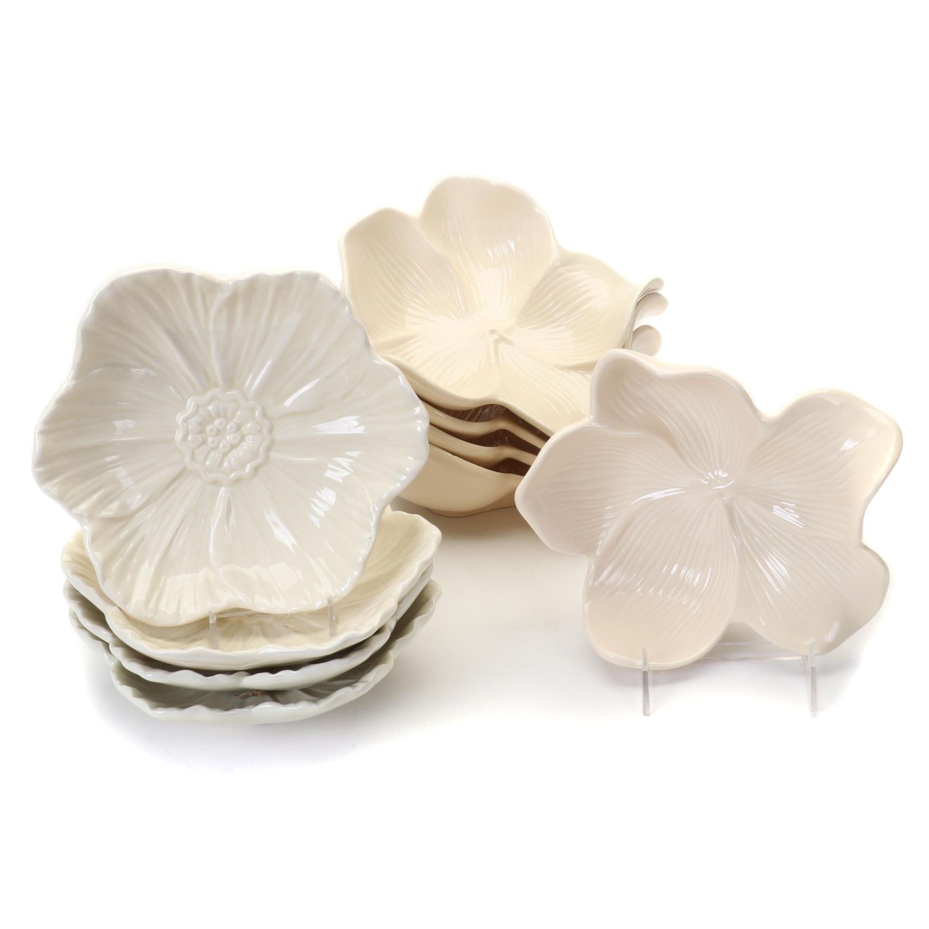 Arhaus Magnolia and Dogwood Earthenware Wall Art | Everything But The House